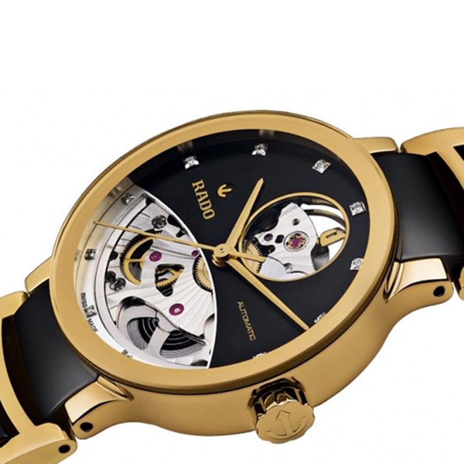 Rado Centrix Open Heart 33mm Ladies Watch R30246712 | Goldsmiths