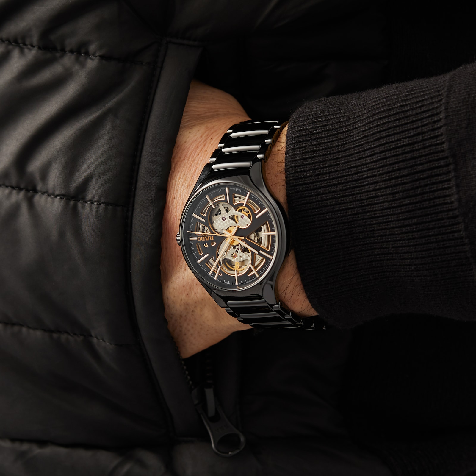 Rado True Skeleton 40mm Unisex Watch R27100162 | Goldsmiths