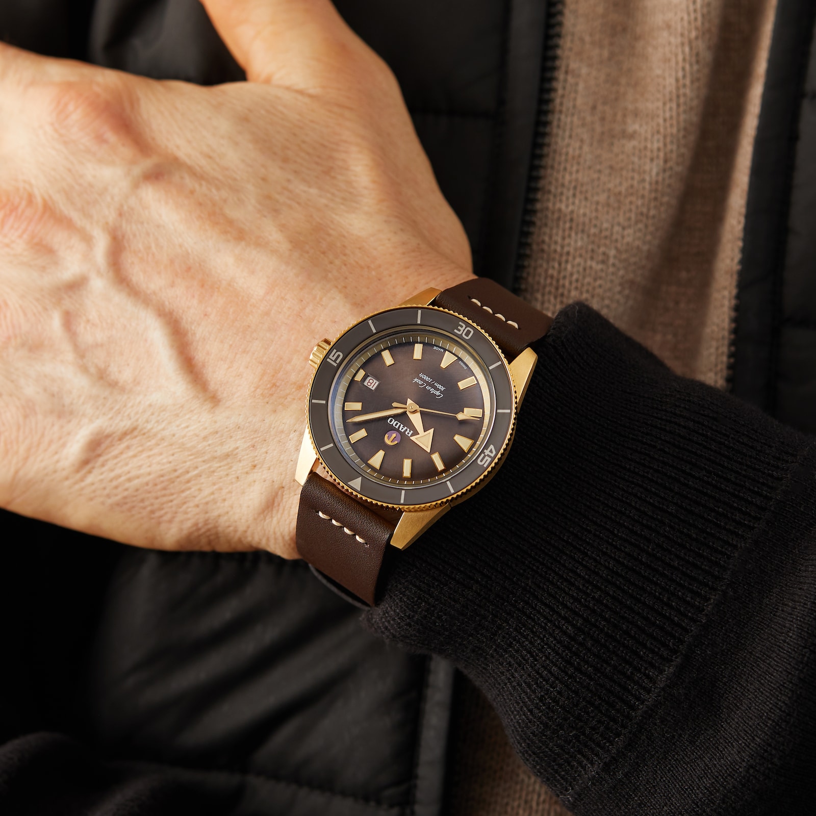 Rado Captain Cook Automatic Bronze Mens Watch R32504306 | Goldsmiths