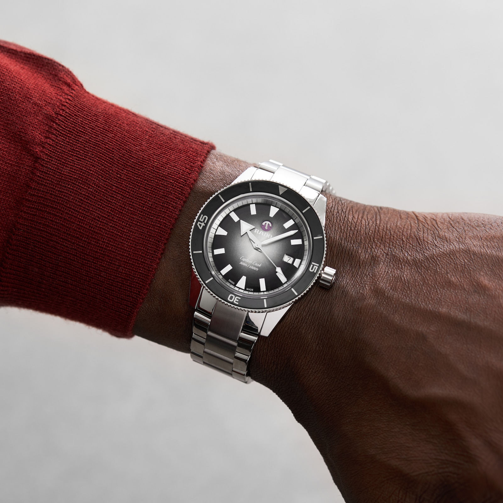 Rado Captain Cook Black Automatic Mens Watch R32105153 | Goldsmiths