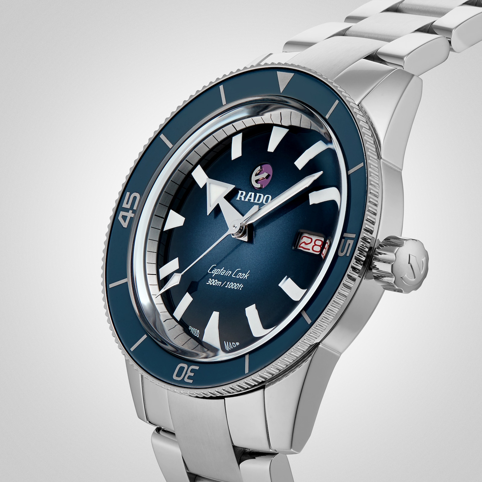 Rado Captain Cook Blue Automatic Mens Watch R32105203 | Watches Of ...