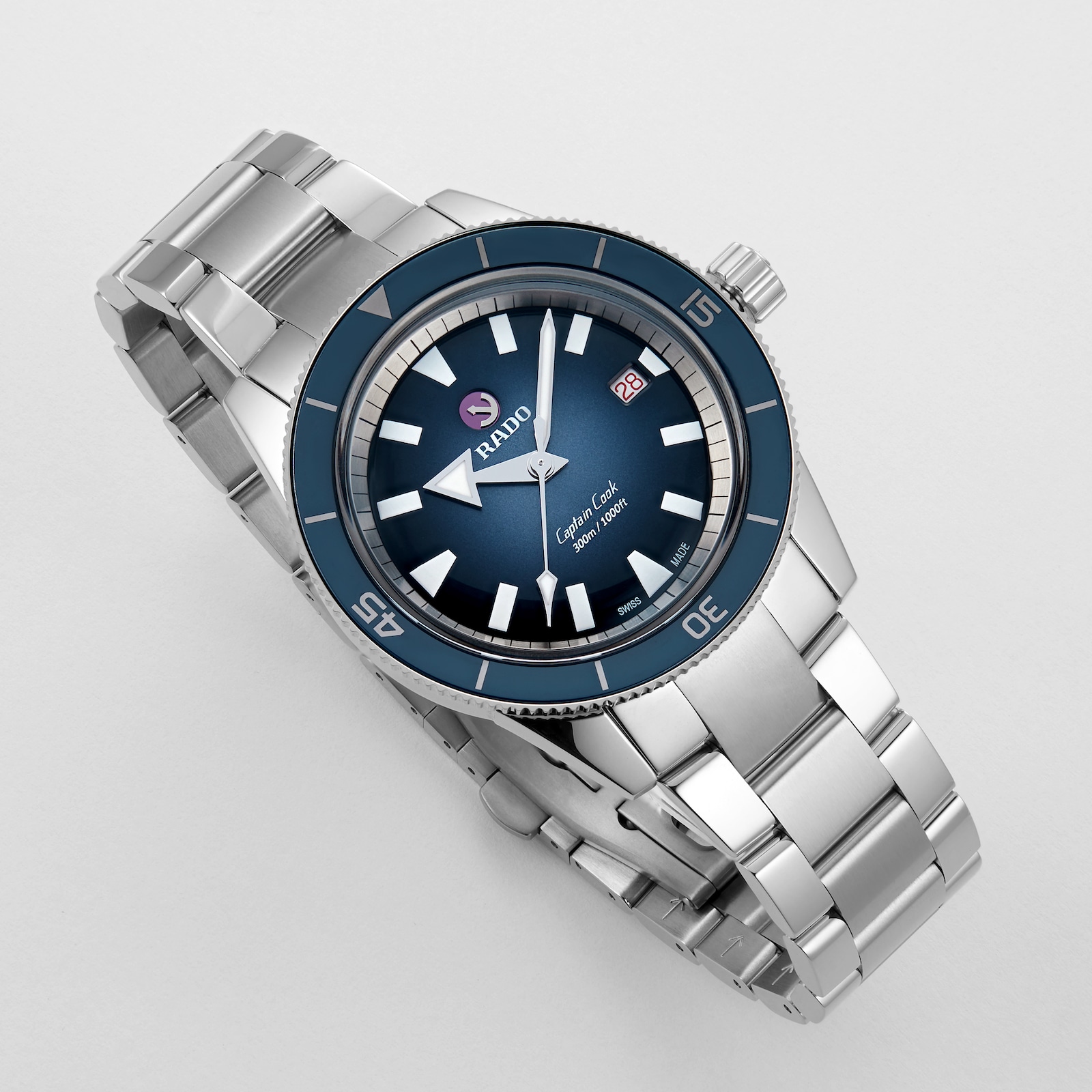 Rado Captain Cook Blue Automatic Mens Watch R32105203 | Watches Of ...