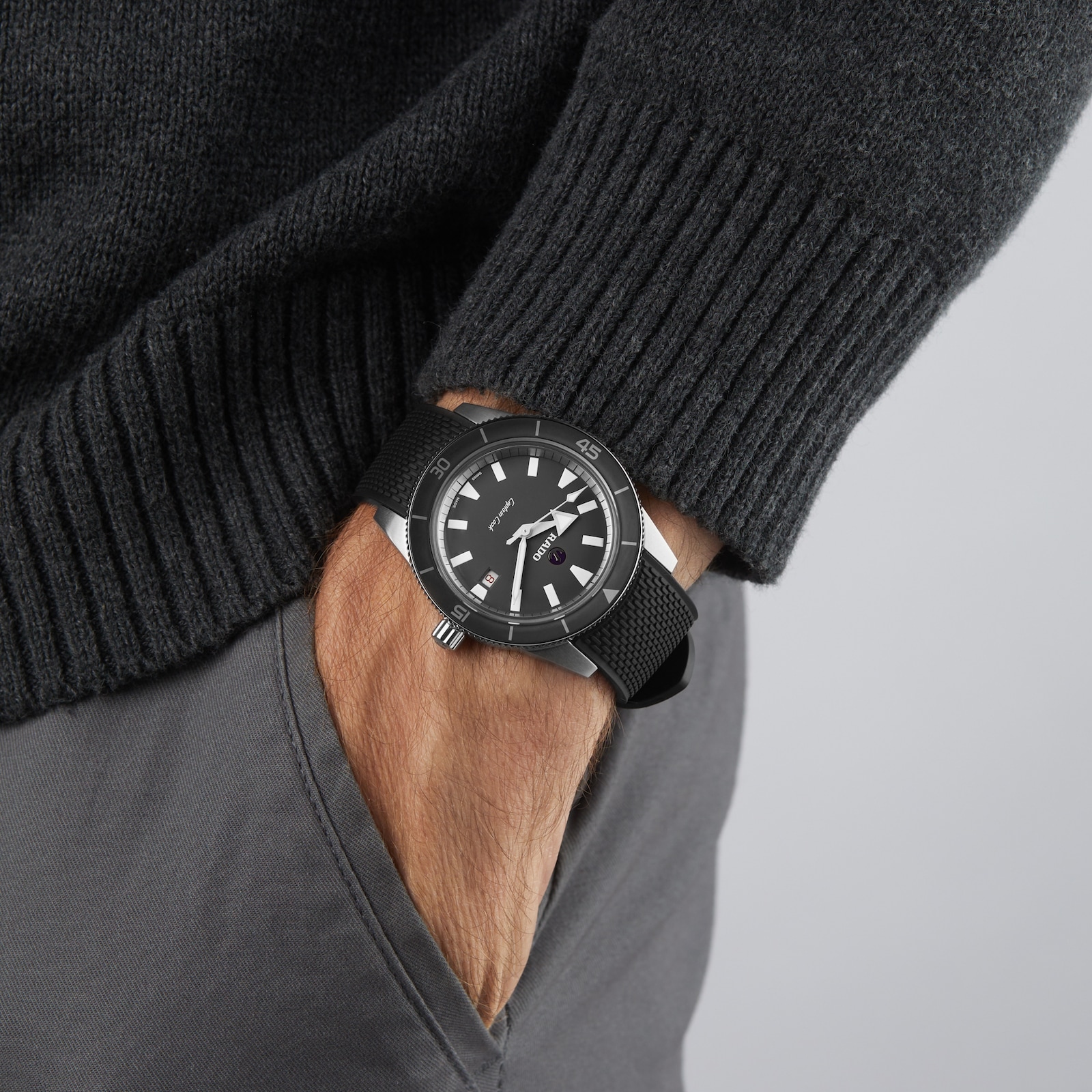 Rado Captain Cook Automatic 42mm Mens Watch 3 Strap Set R32505019 ...