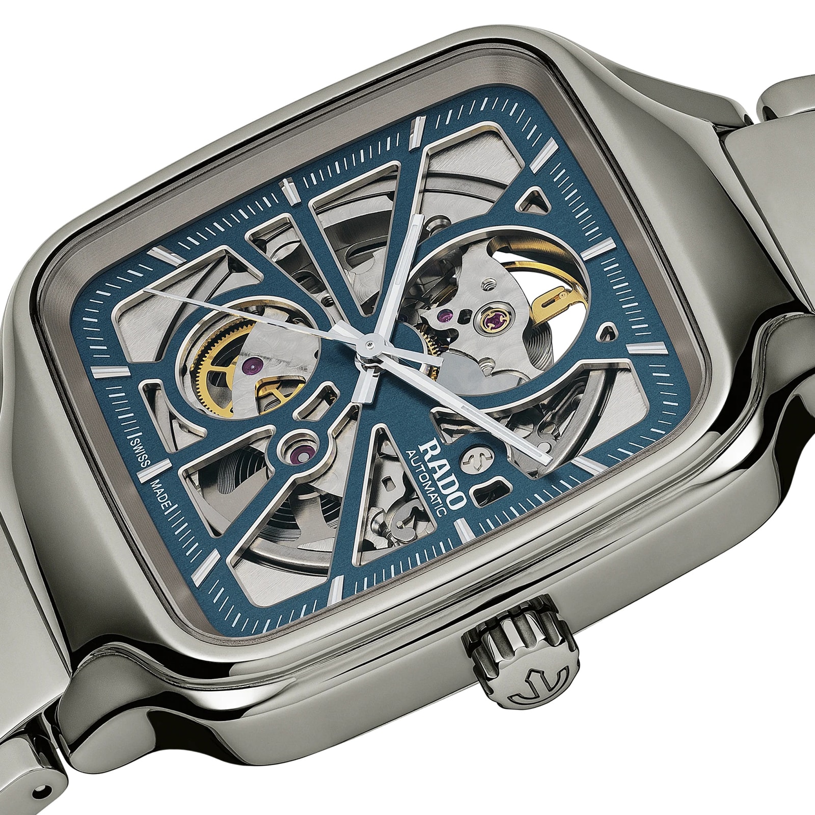 Rado True Square Automatic Open Heart 38mm Mens Watch R27083202 ...