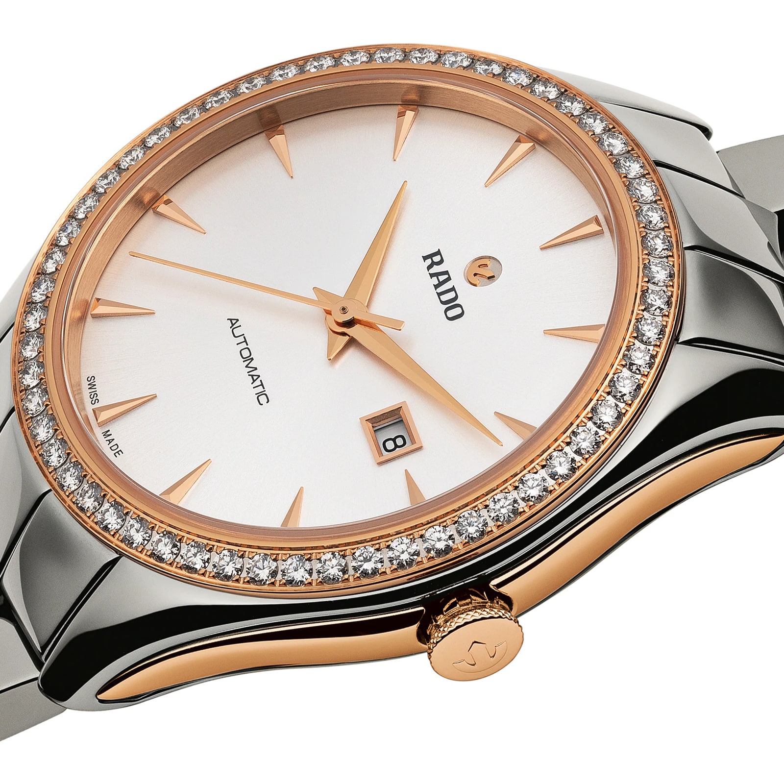 Rado HyperChrome Automatic Diamonds 36mm Ladies Watch R32052012 ...