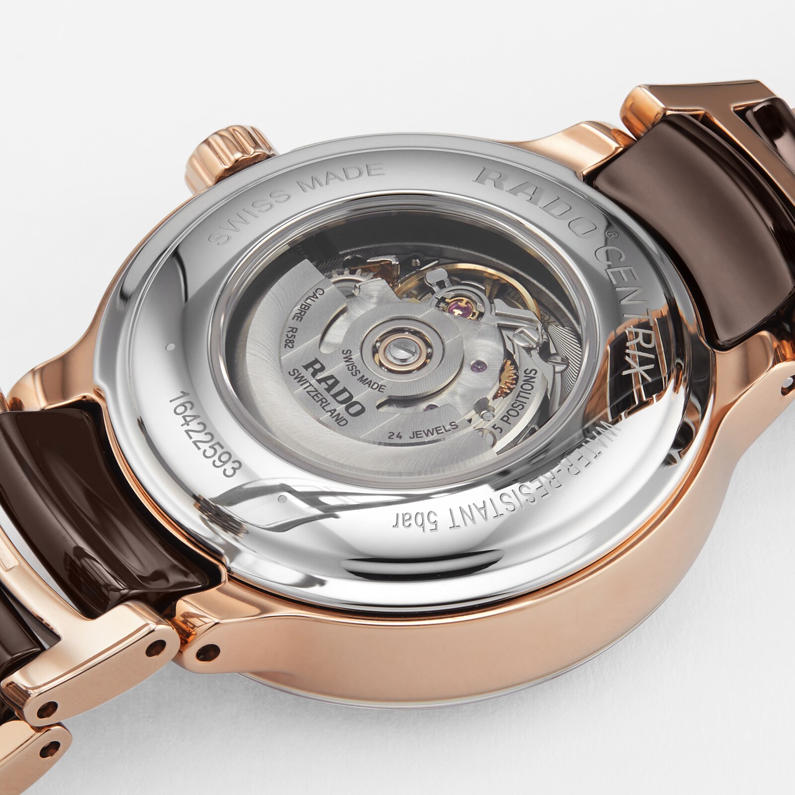 Rado Centrix Automatic 30.5mm Ladies Watch Brown R30019302 | Watches Of ...