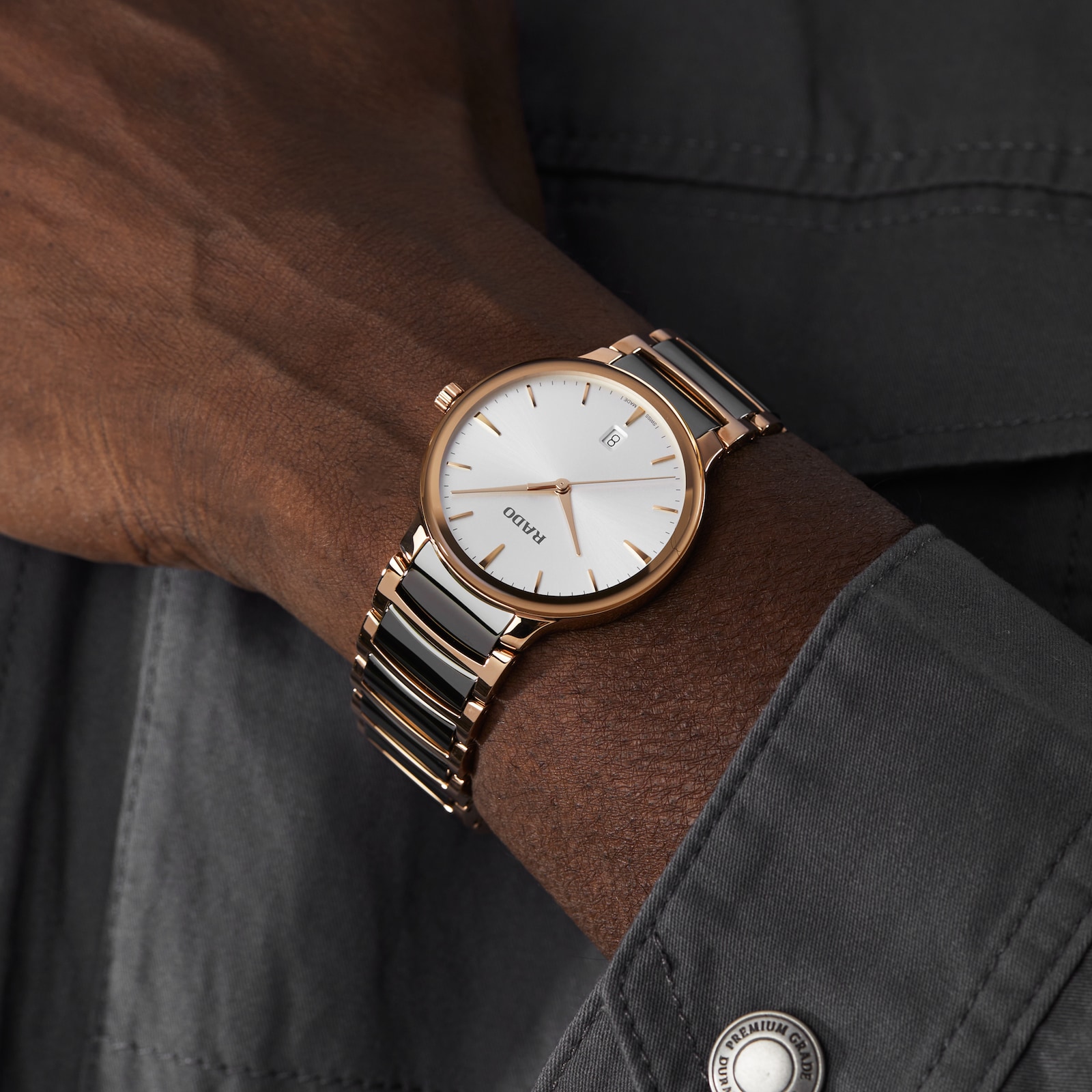 Rado Centrix 39mm Mens Watch Black R30023012 | Goldsmiths
