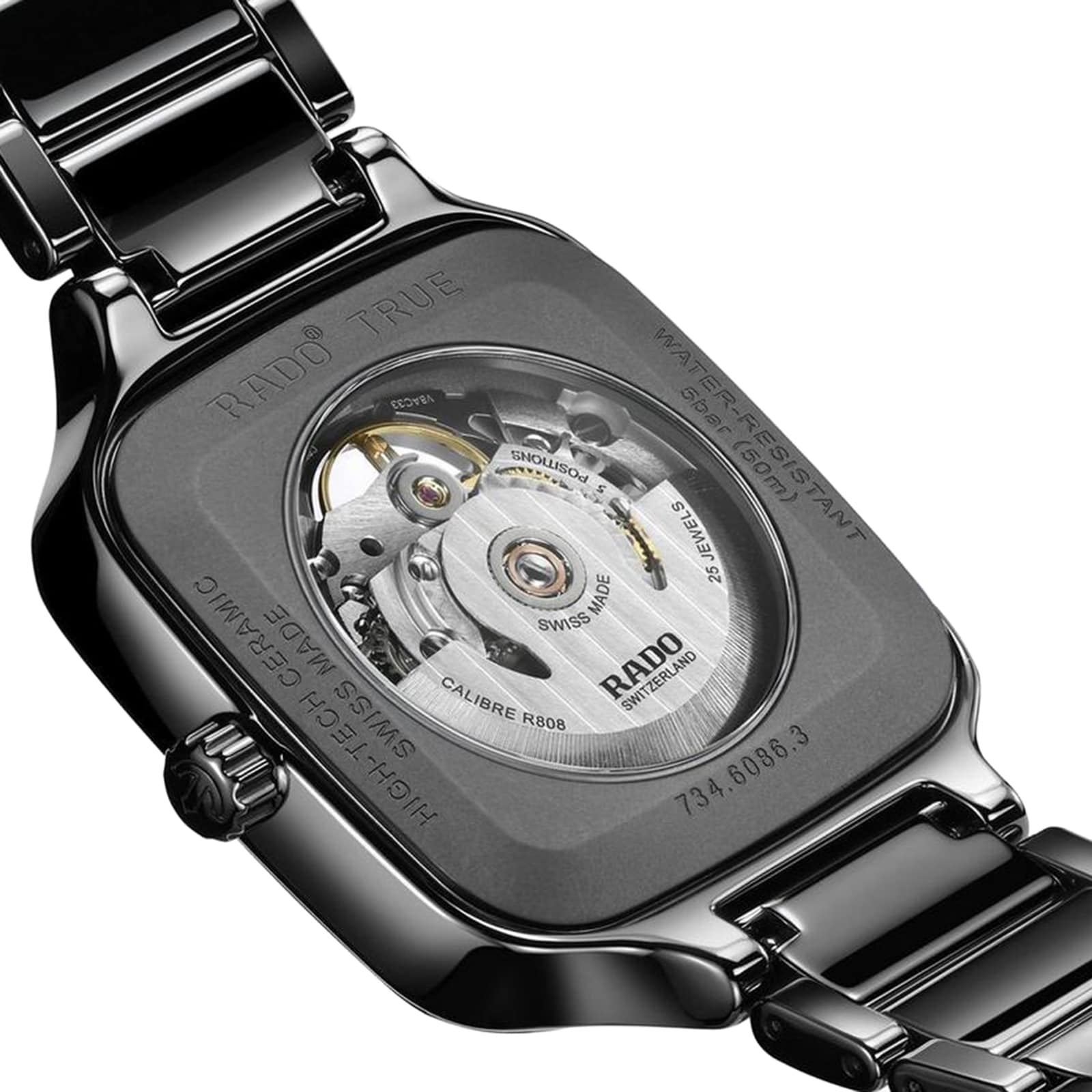 Rado True Square Automatic Skeleton 38mm Unisex Watch R27124162 | Goldsmiths