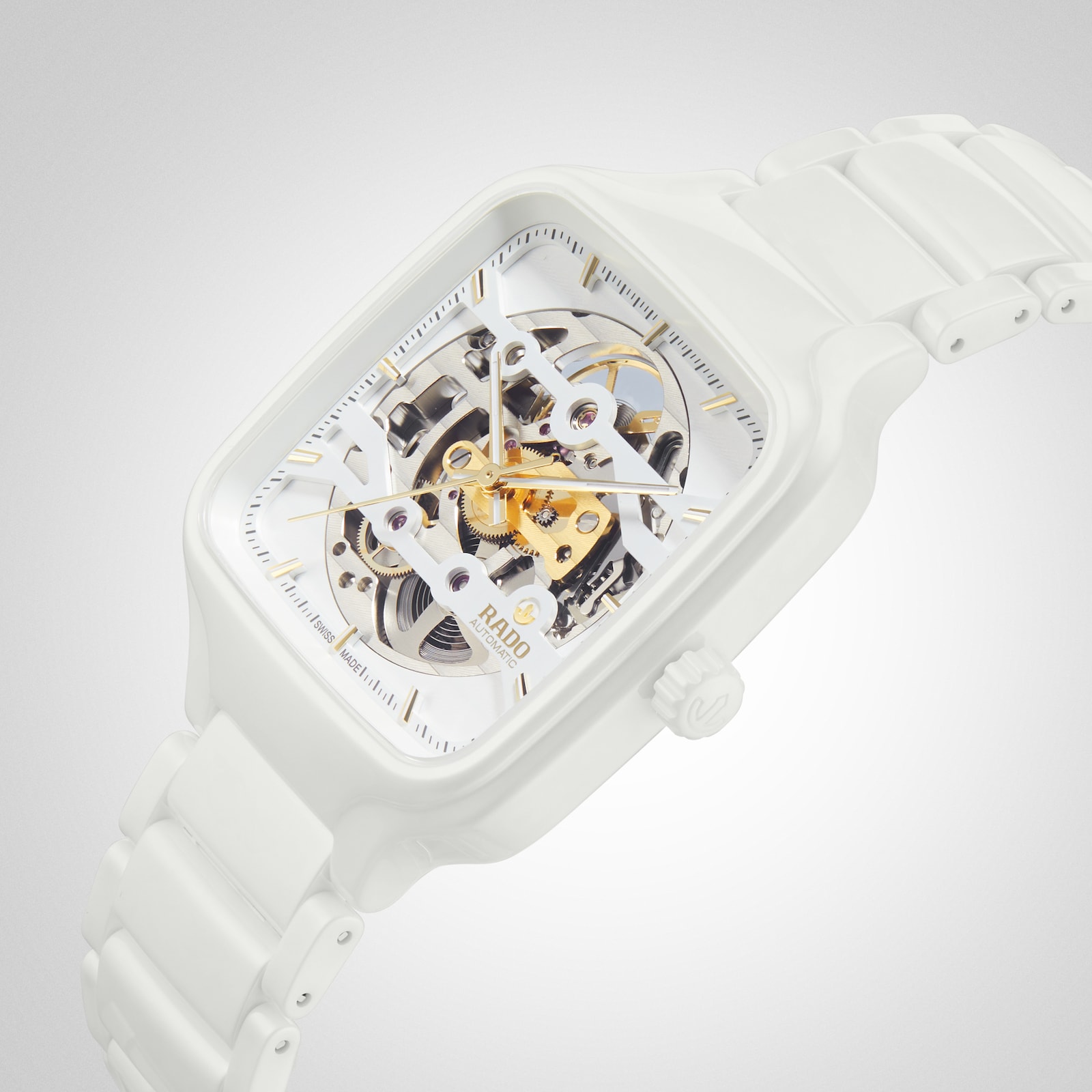 Rado True Square Automatic Skeleton 38mm Unisex Watch R27126012 | Goldsmiths