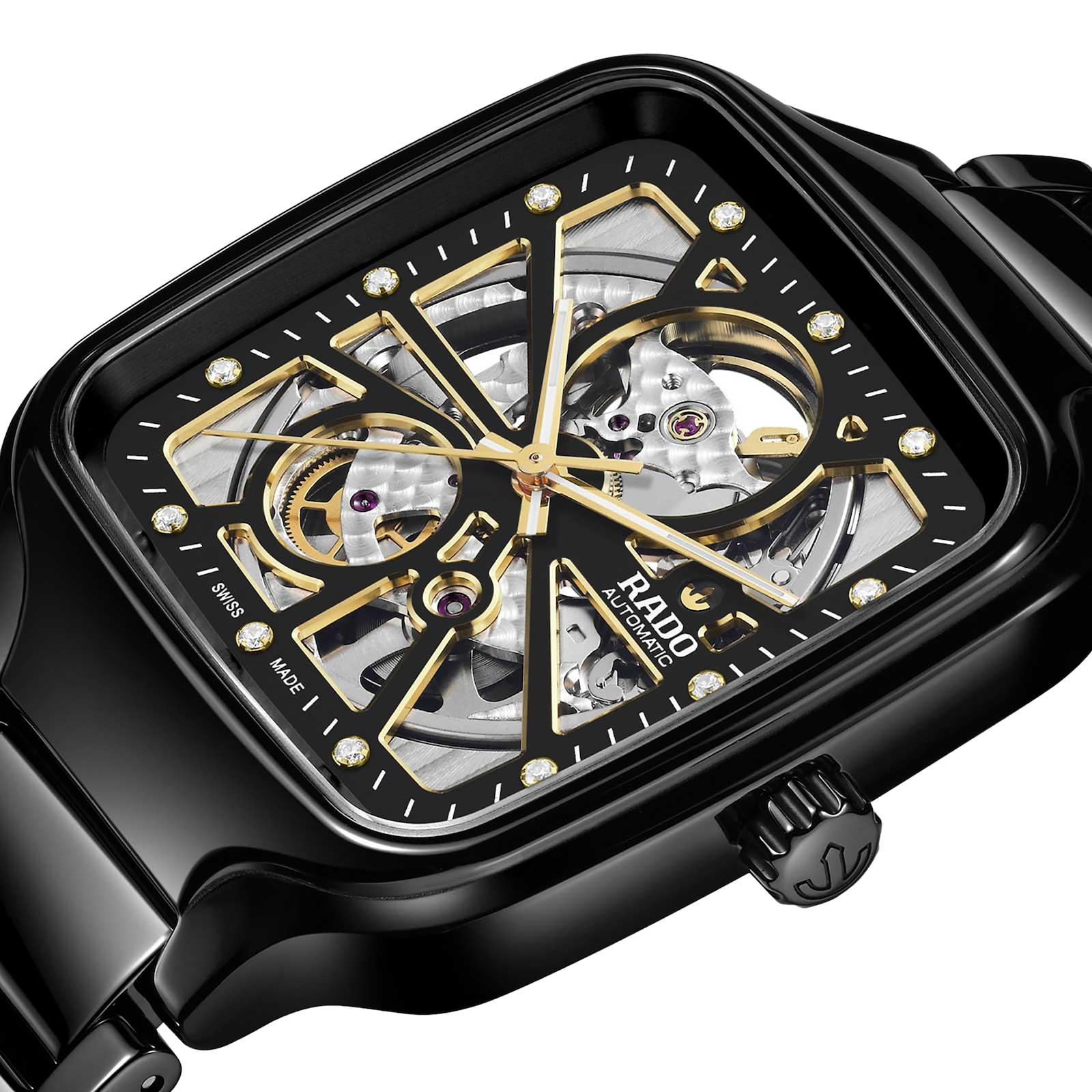 Rado True Square Automatic Open Heart 38mm R27086712 | Goldsmiths