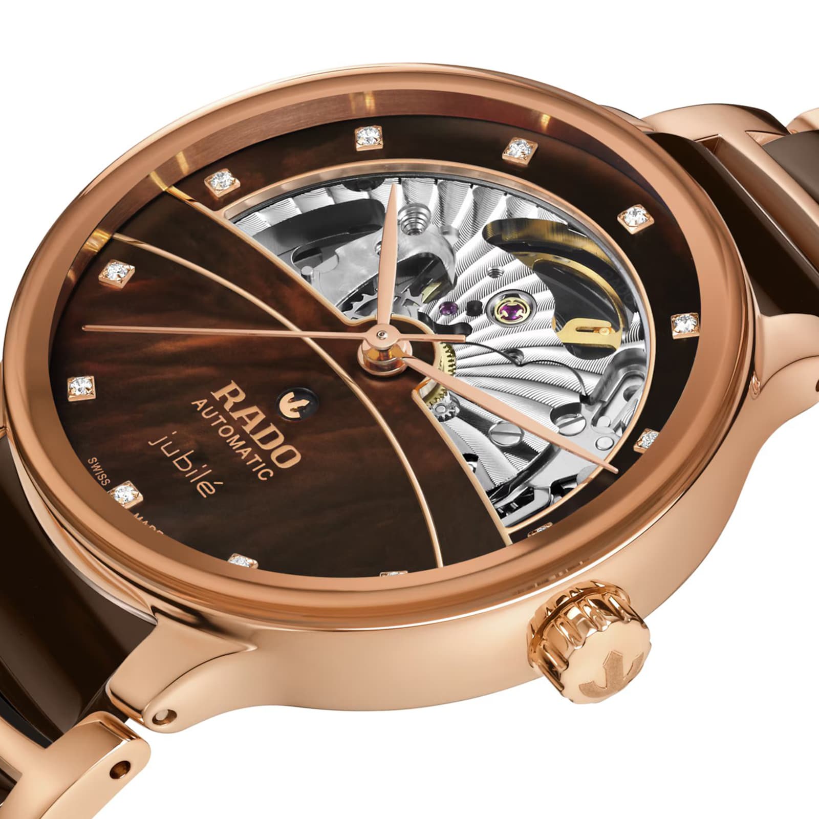 Rado Centrix Automatic Diamonds Open Heart 35mm R30029902 | Goldsmiths