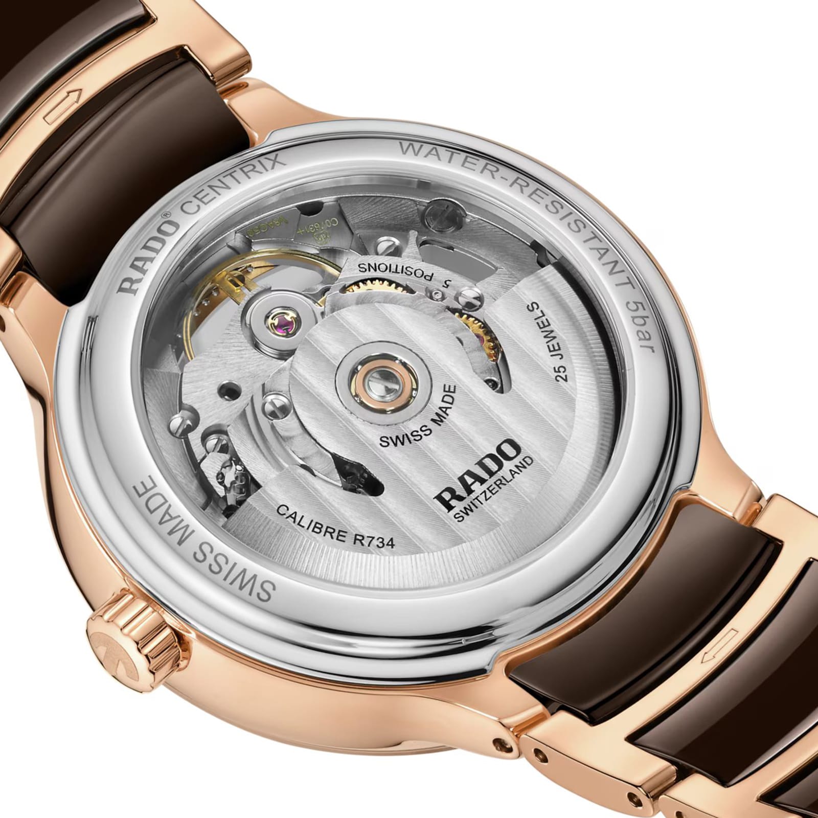 Rado Centrix Automatic Diamonds Open Heart 35mm R30029902 | Watches Of Switzerland UK