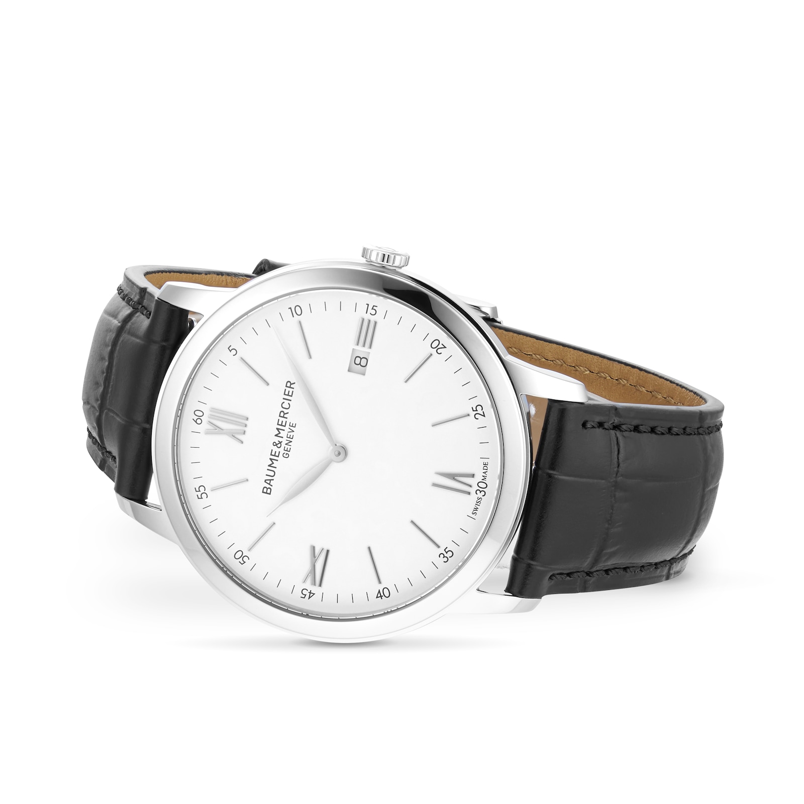 Baume & Mercier Classima 42mm Mens Watch White M0A10414 | Goldsmiths
