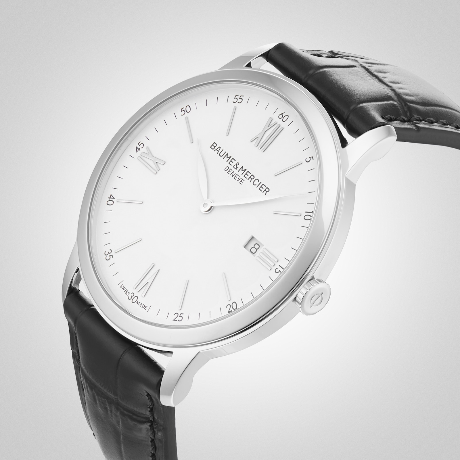 Baume & Mercier Classima 42mm Mens Watch White M0A10414 | Goldsmiths