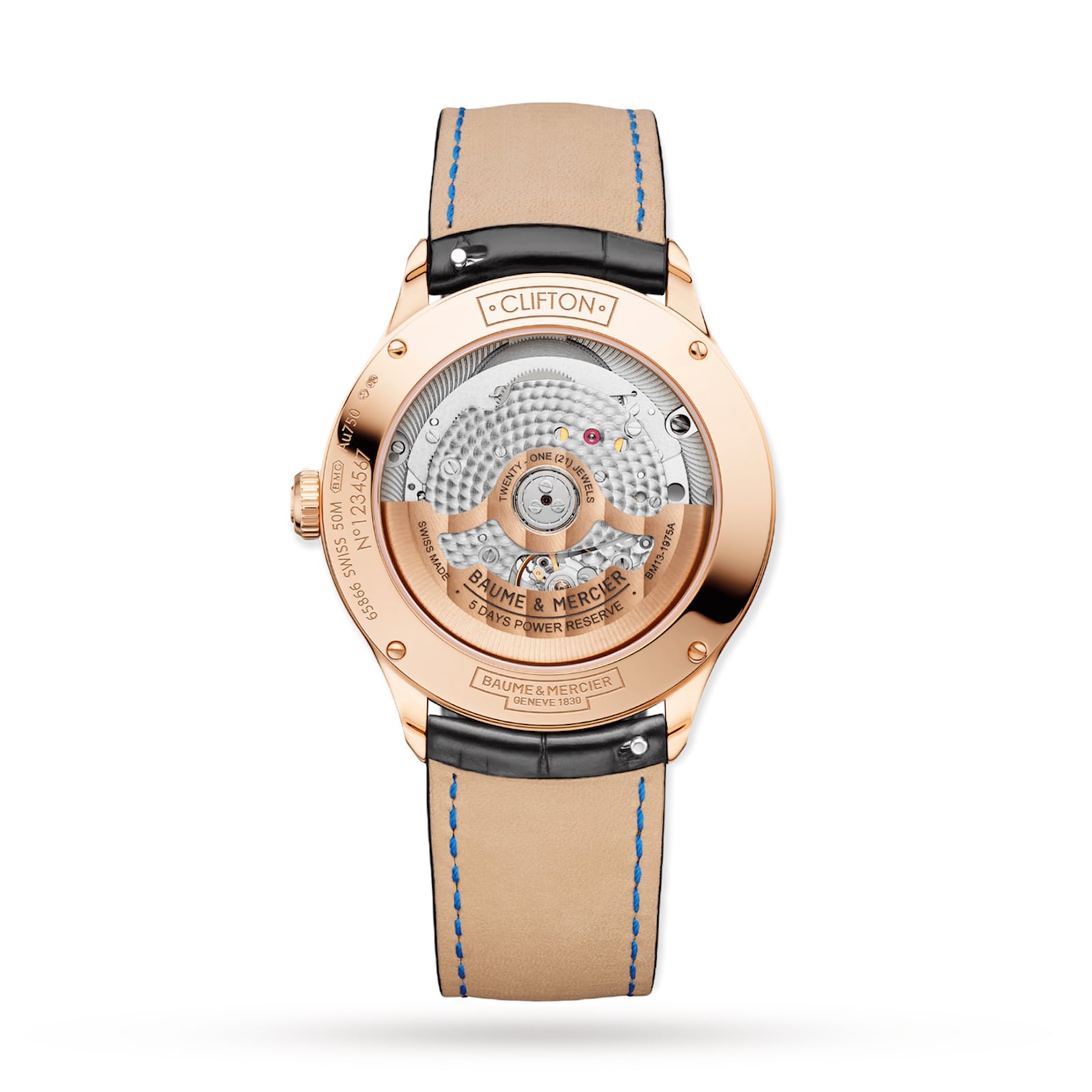 Baume & Mercier Clifton Baumatic 40mm Mens Watch Gold BM0A10469 ...