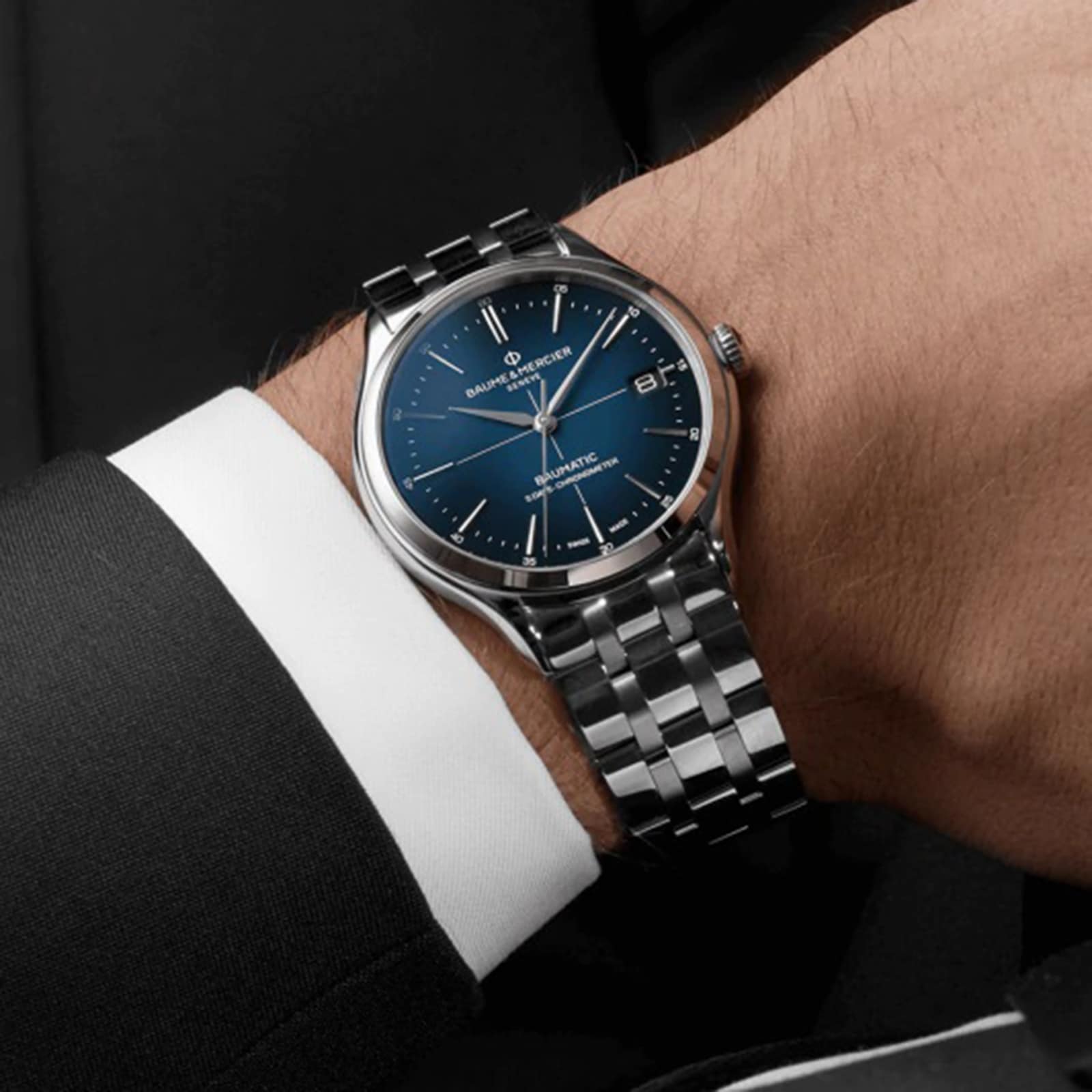 Baume & Mercier Clifton Baumatic 40mm Mens Watch BM0A10468 | Mappin and ...