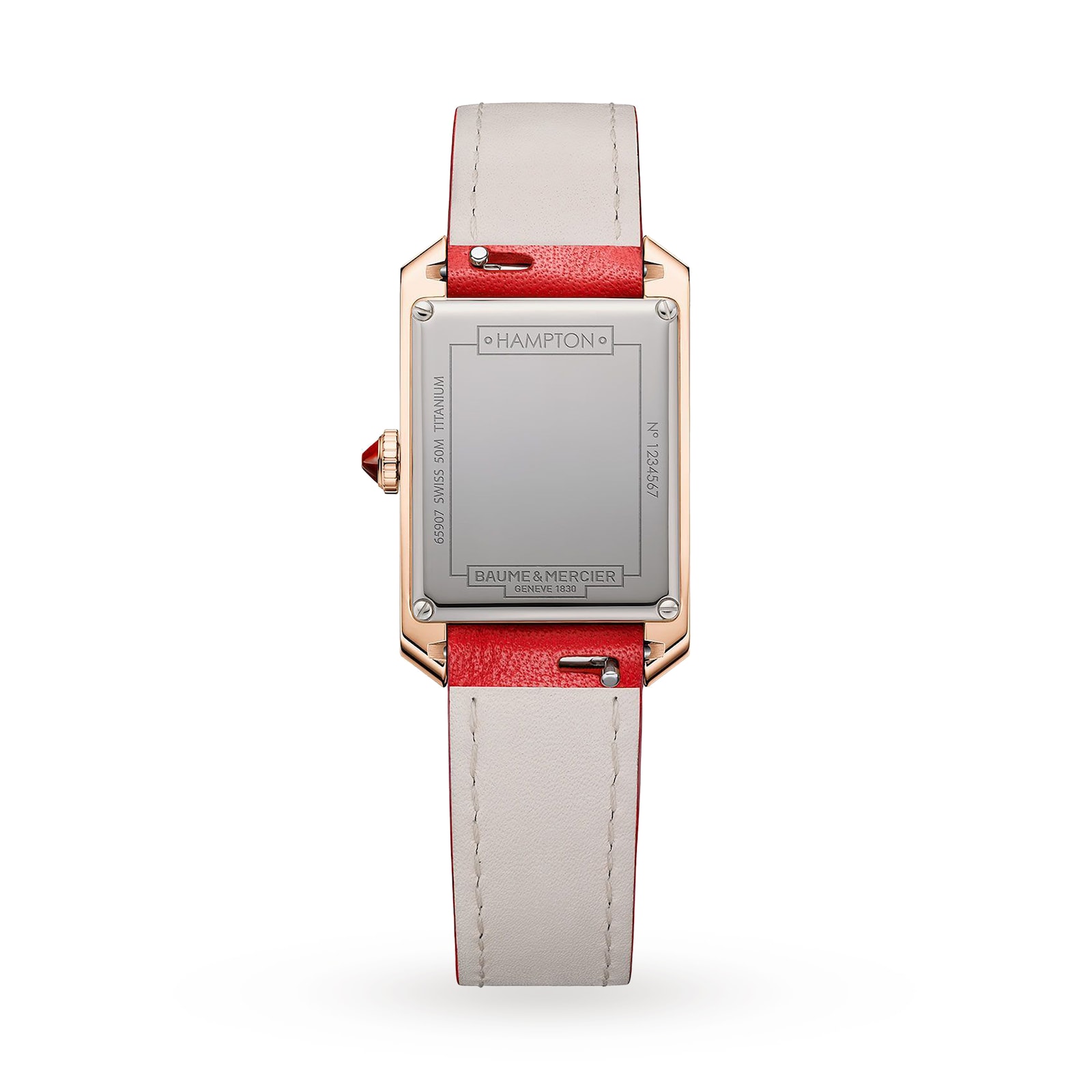 Baume & Mercier Hampton Ladies Red Watch 35 x 22mm BM0A10628 | Goldsmiths