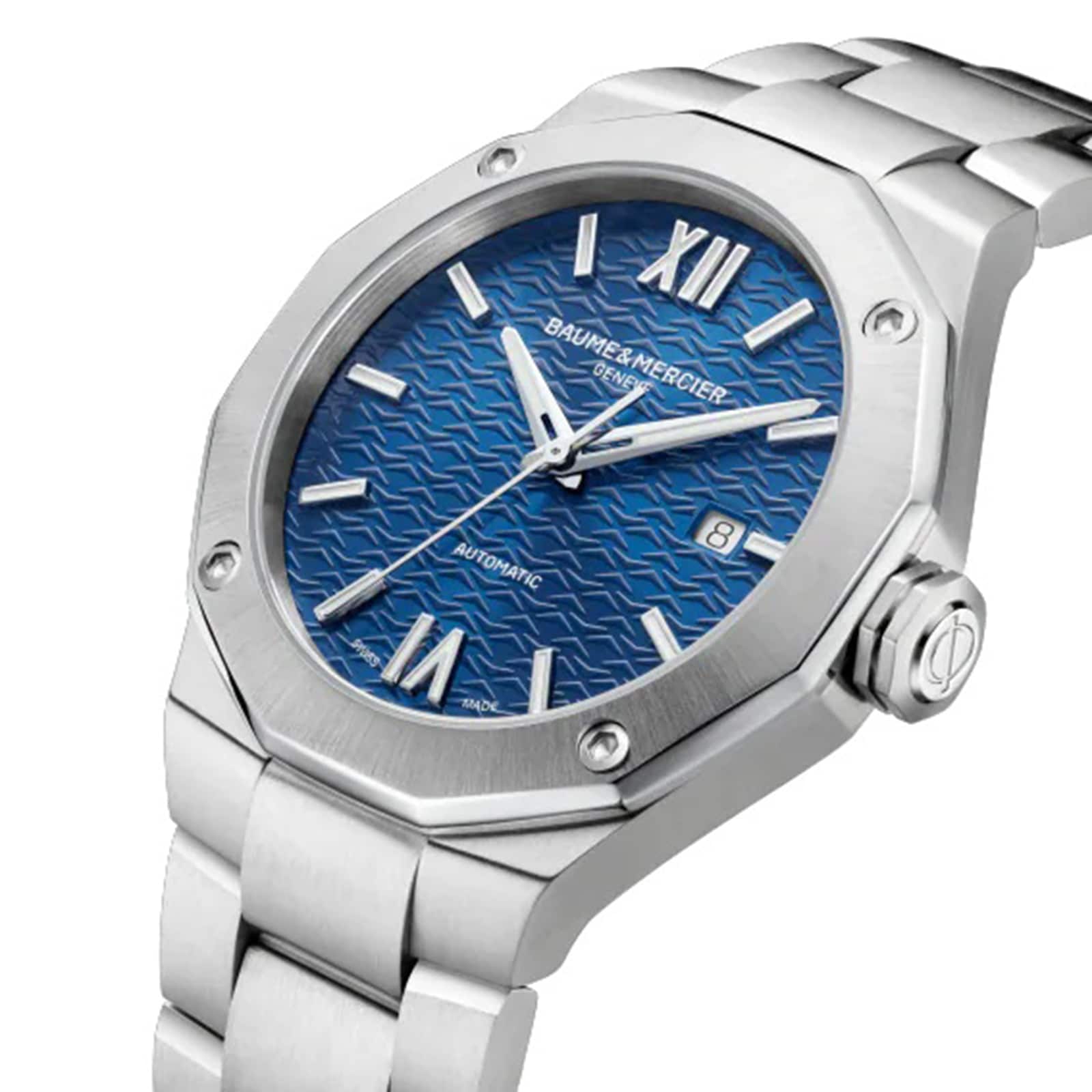 Baume & Mercier Riviera 42mm Mens Watch Blue M0A10620 | Watches Of ...