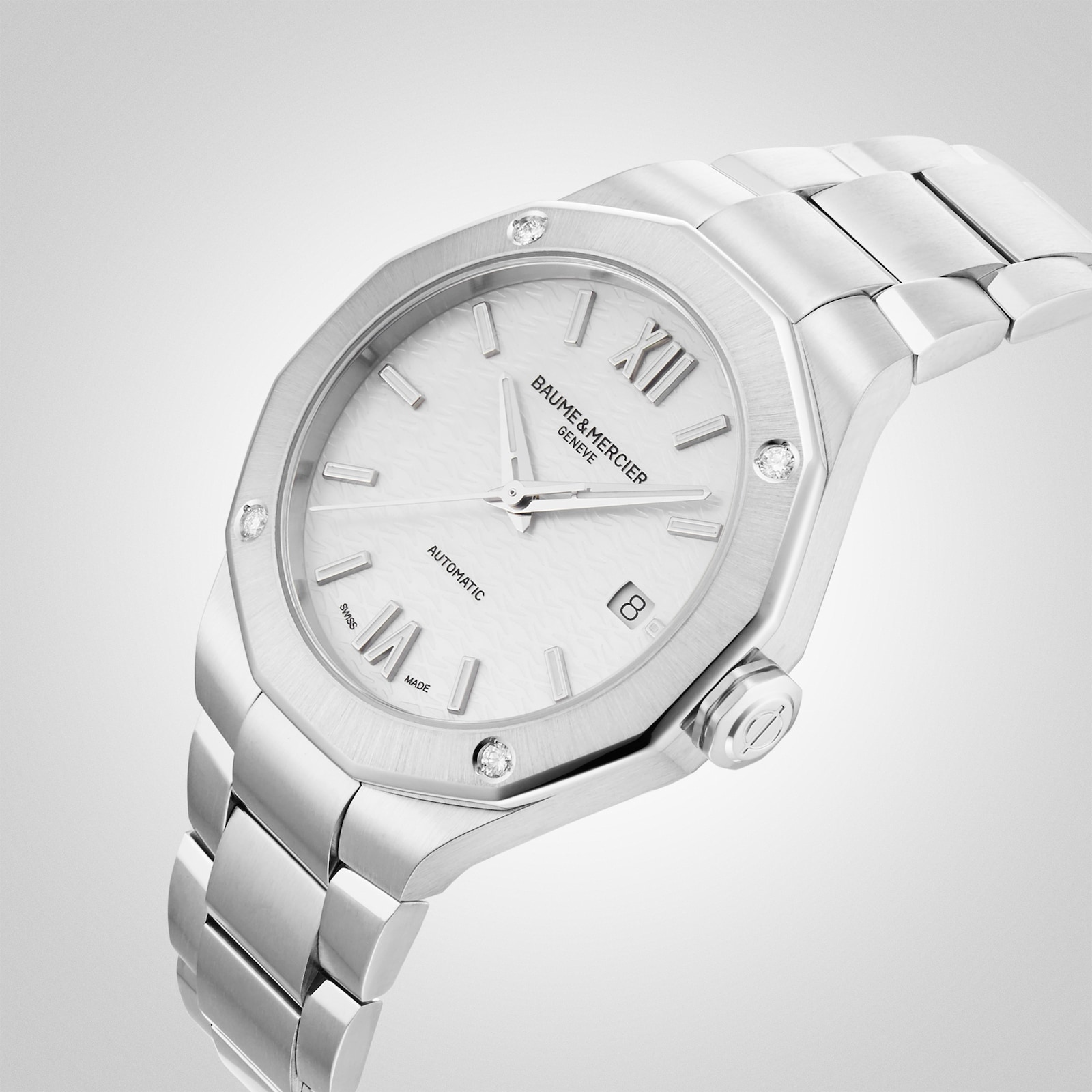 Baume & Mercier Riviera 36mm Unisex Watch Mother Of Pearl M0A10663 ...