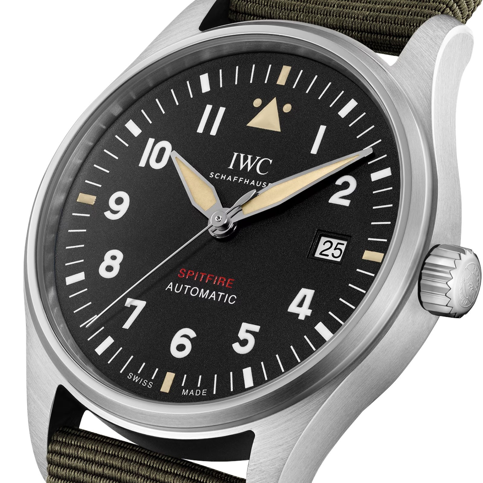 IWC Pilot Automatic Spitfire 39mm Mens Watch Black IW326805 | Goldsmiths