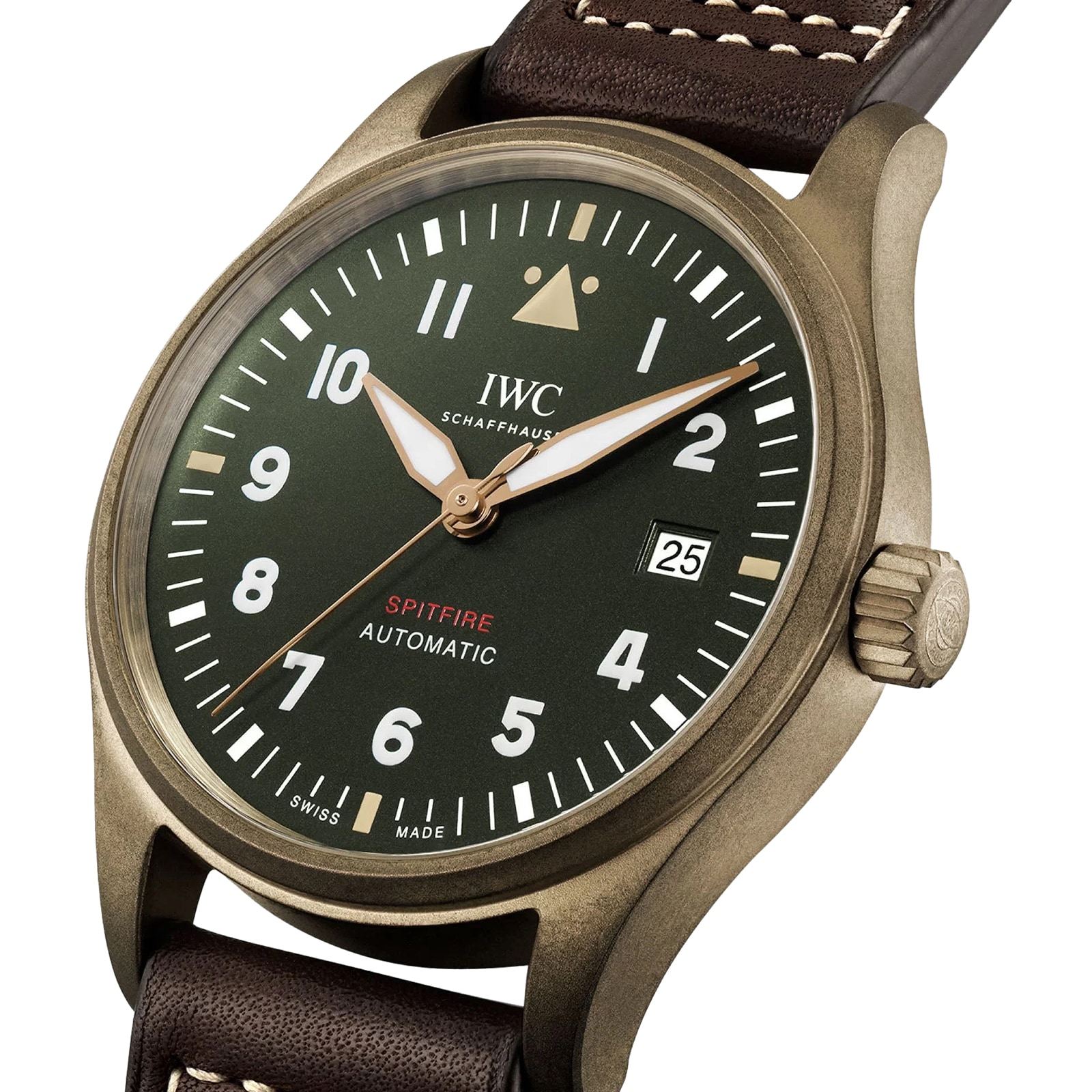 IWC Pilot's Automatic Spitfire 39mm Mens Watch Green IW326806 | Goldsmiths
