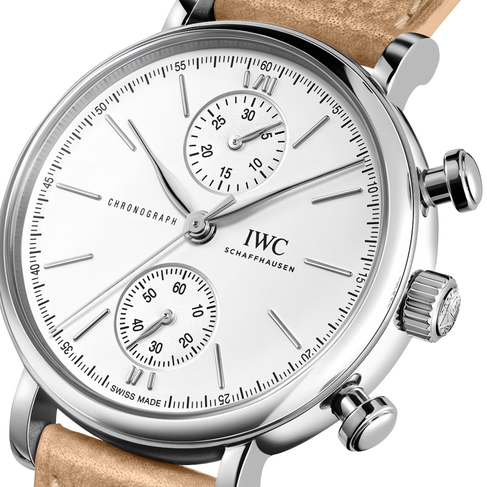 IWC Portofino Chronograph 39mm Ladies Watch Silver IW391502 | Goldsmiths