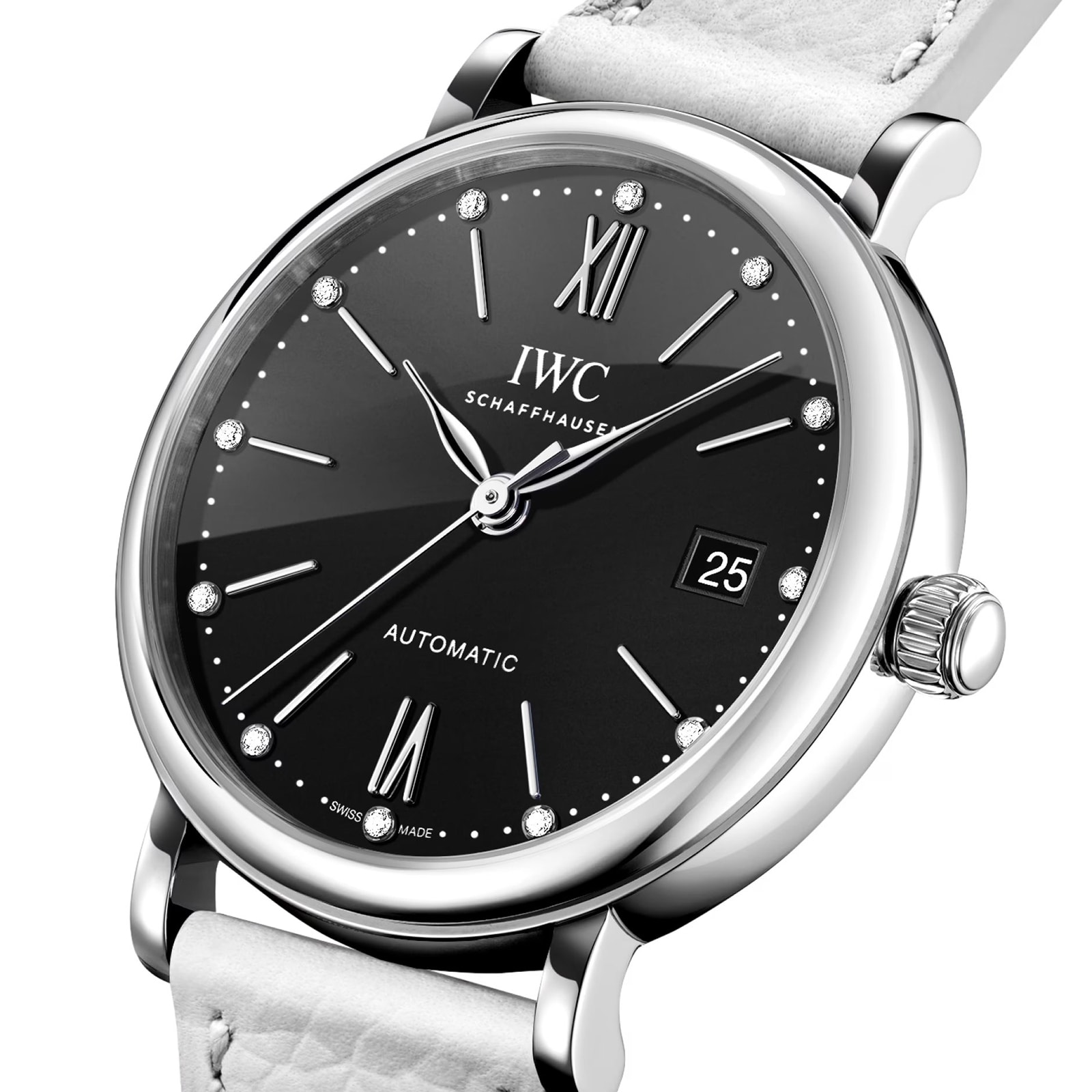 IWC Portofino Automatic 37mm Ladies Watch Black IW458611 | Goldsmiths
