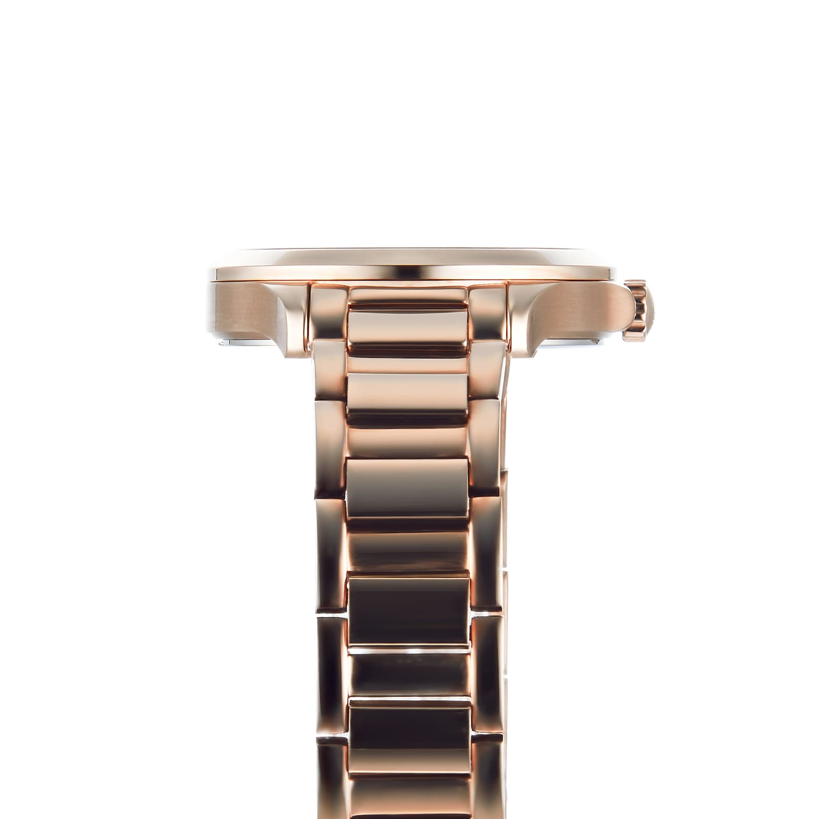 BOSS Diamond Bracelet Strap Watch, Rose Gold/Mother of Pearl Ladies ...