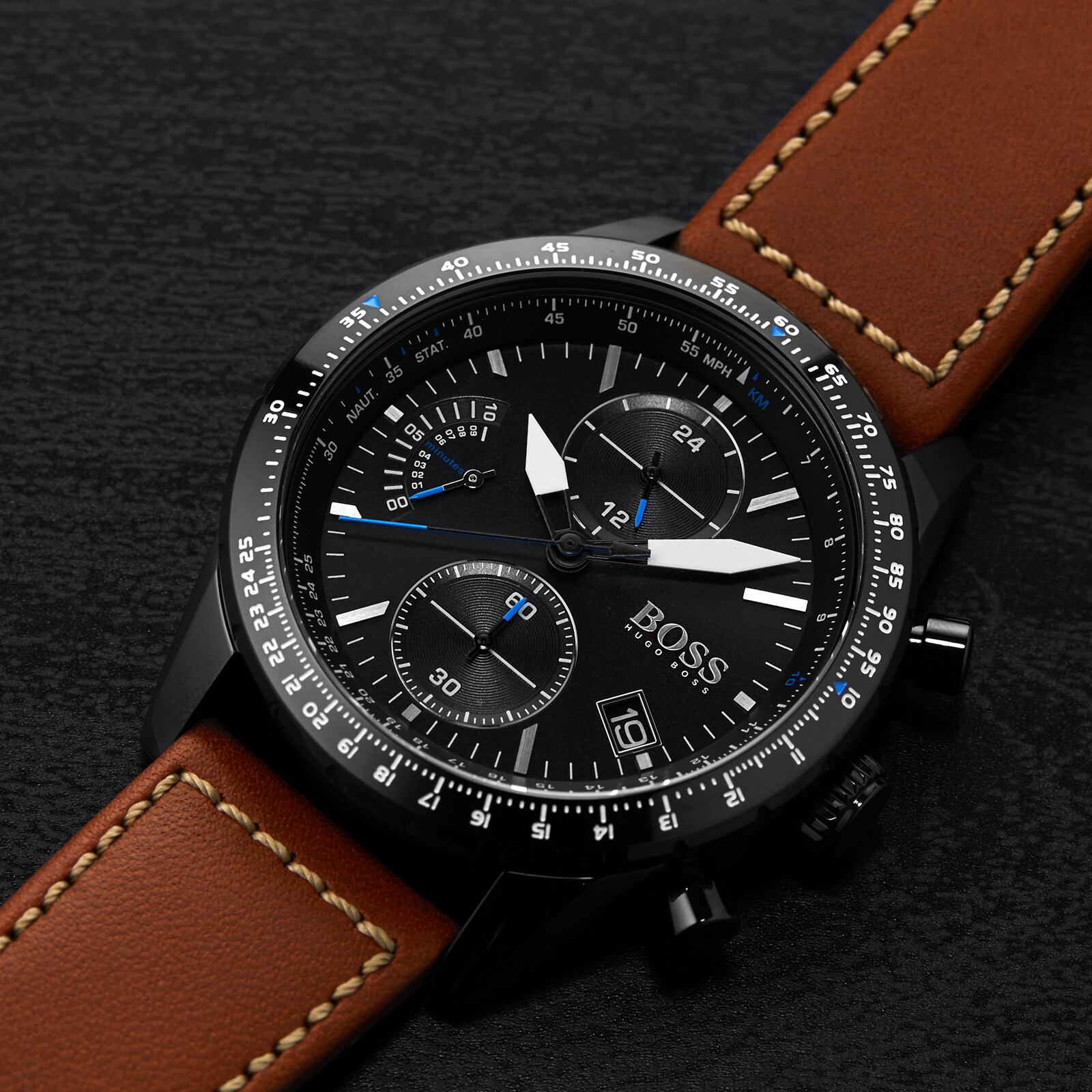 BOSS Pilot 44mm Mens Watch 1513851 | Goldsmiths