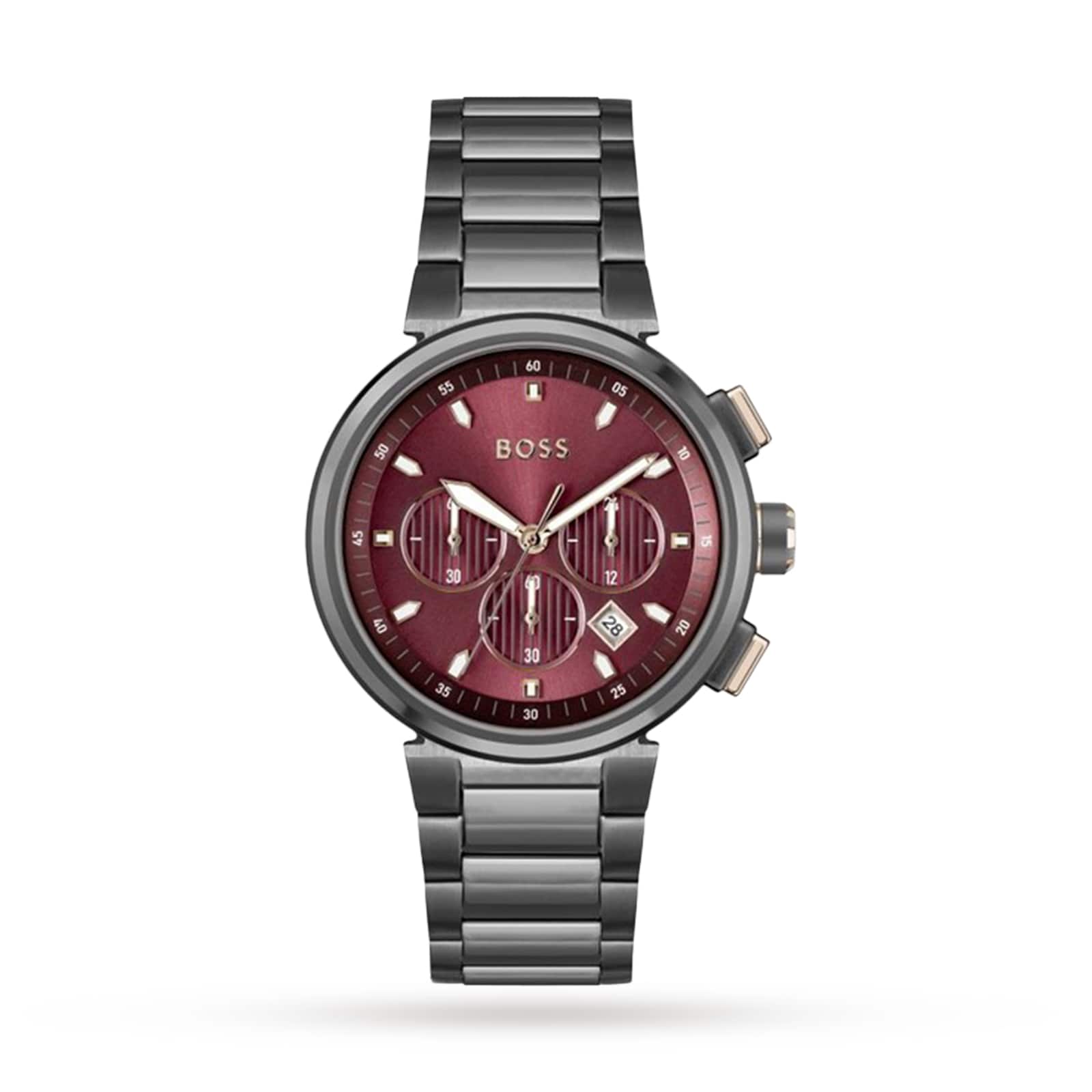 BOSS One 44mm Red Dial Mens Watch 1514000 | Goldsmiths