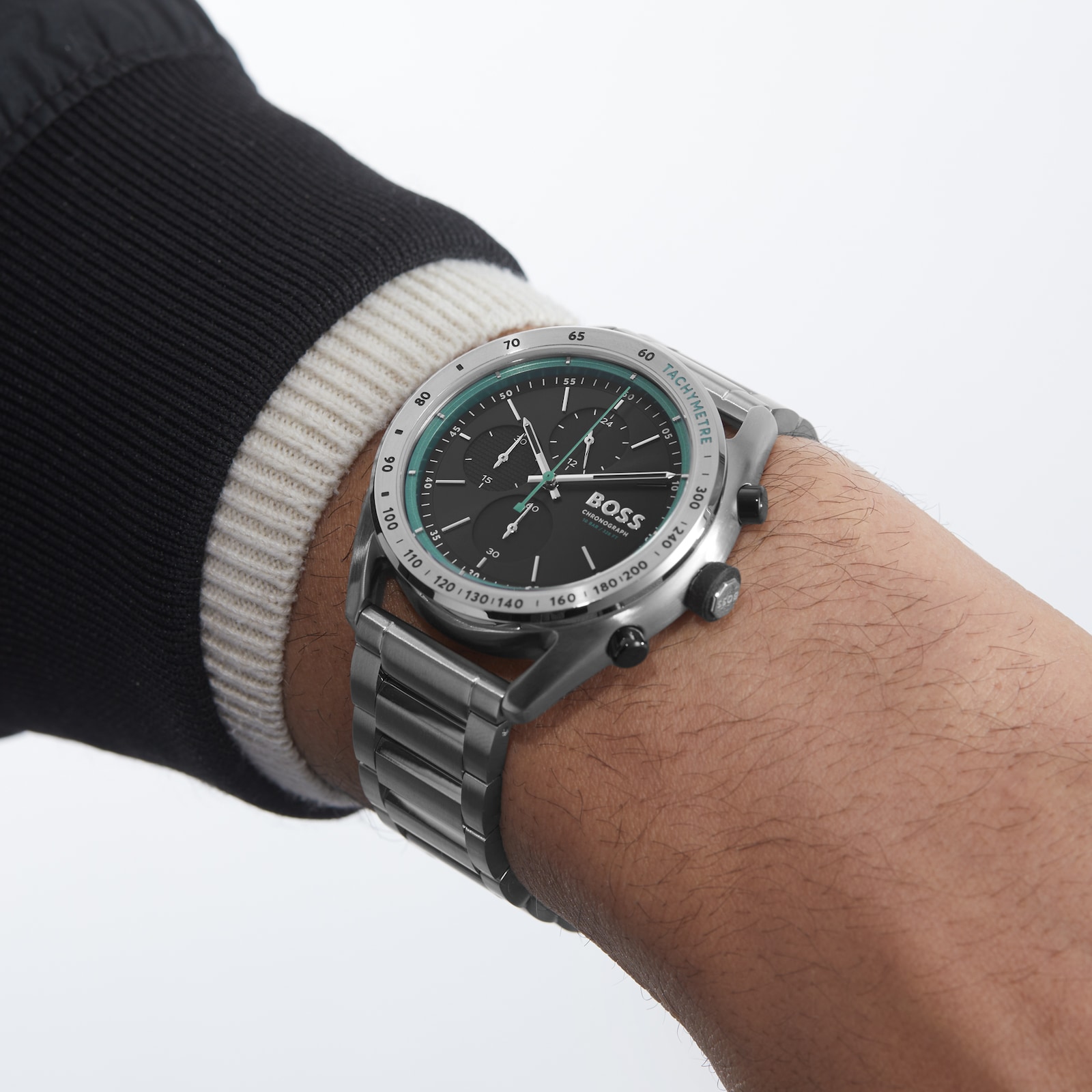 BOSS Centre Court 44mm Mens Watch Black 1514023 | Goldsmiths