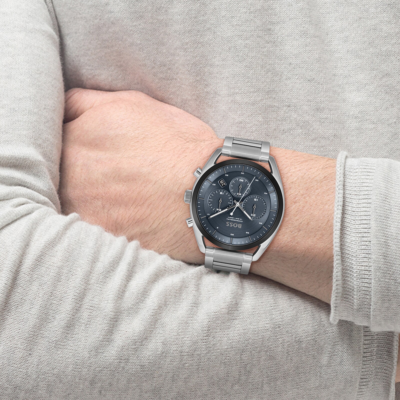 BOSS Top Blue 44m Mens Watch 1514093 | Goldsmiths