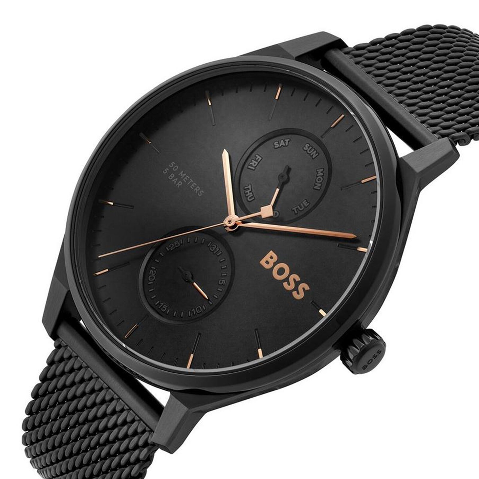 BOSS Tyler Black 43mm Mens Watch 1514105 | Goldsmiths