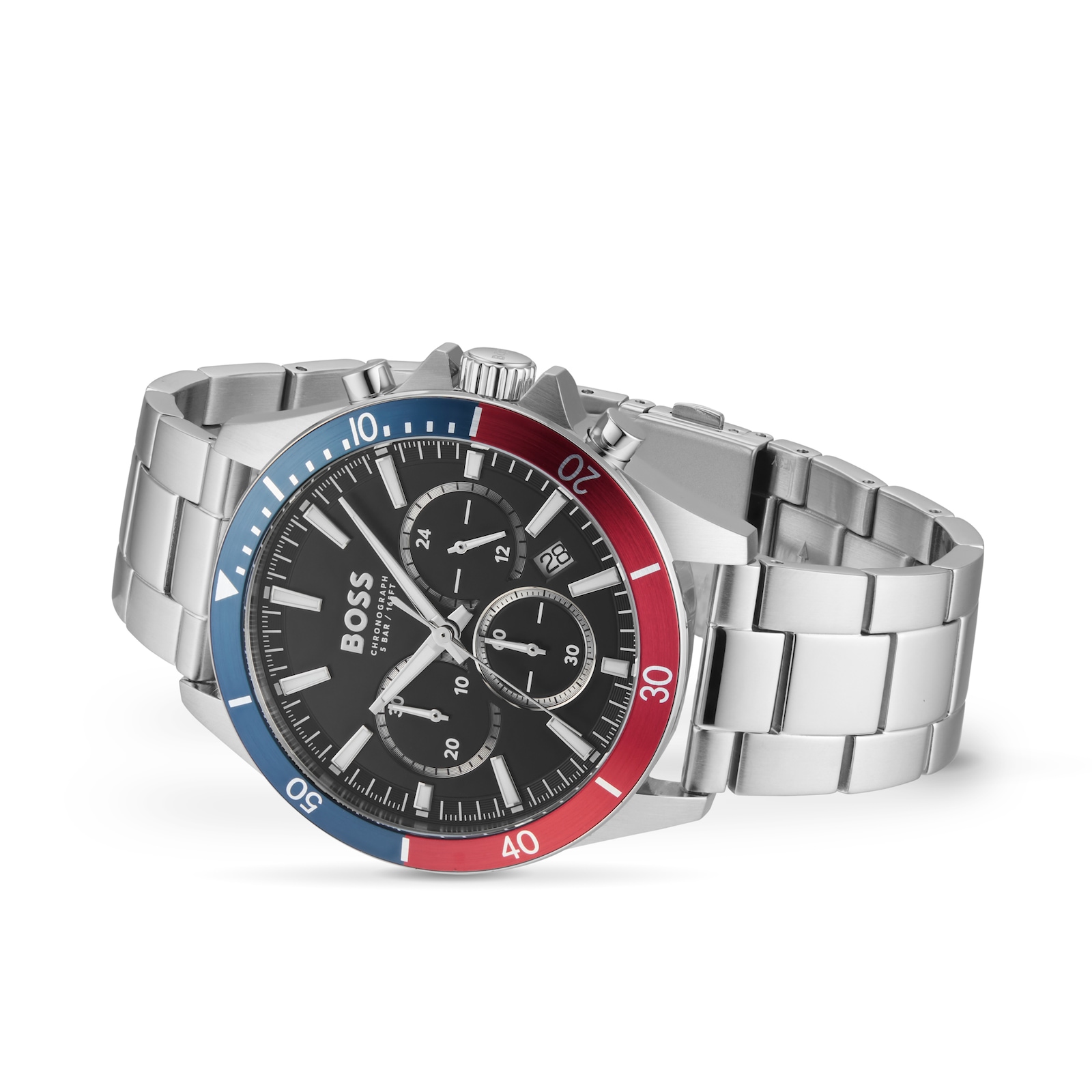 BOSS Troper Stainless Steel 45mm Mens Watch 1514108 | Goldsmiths