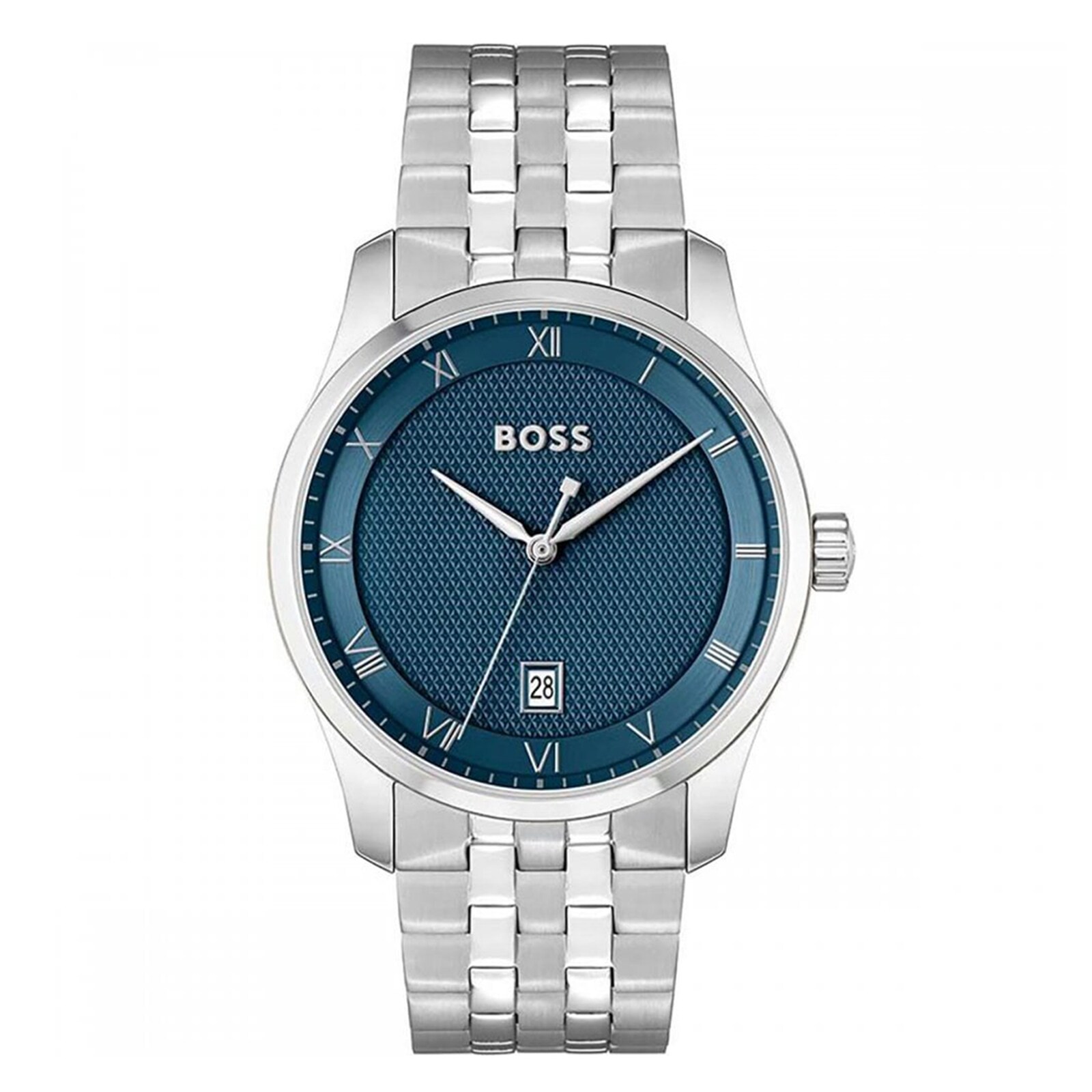 BOSS Principle Date 30mm Mens Watch Blue 1570178 | Goldsmiths