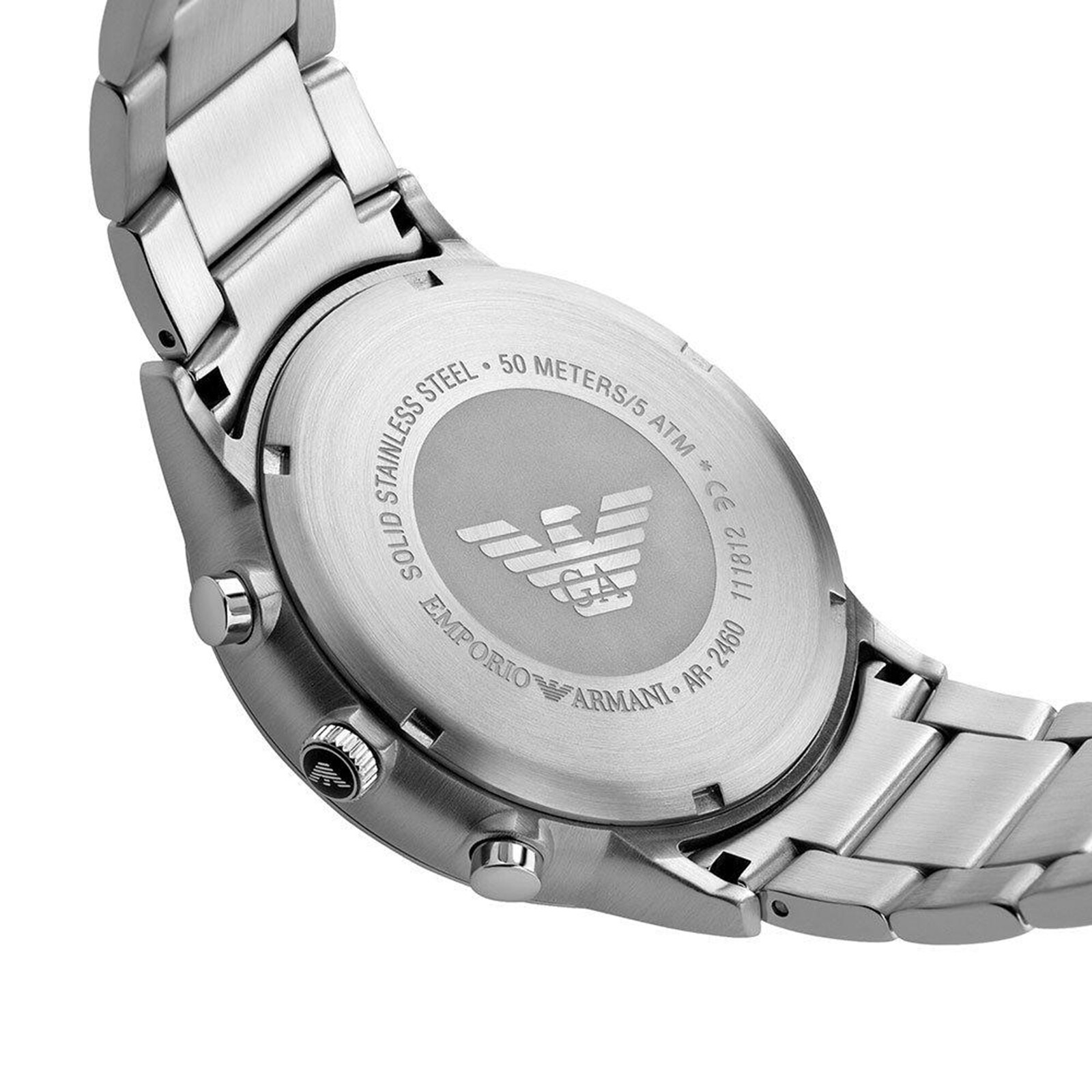 Emporio Armani Renato Mens Watch 46mm Black AR2460 | Goldsmiths