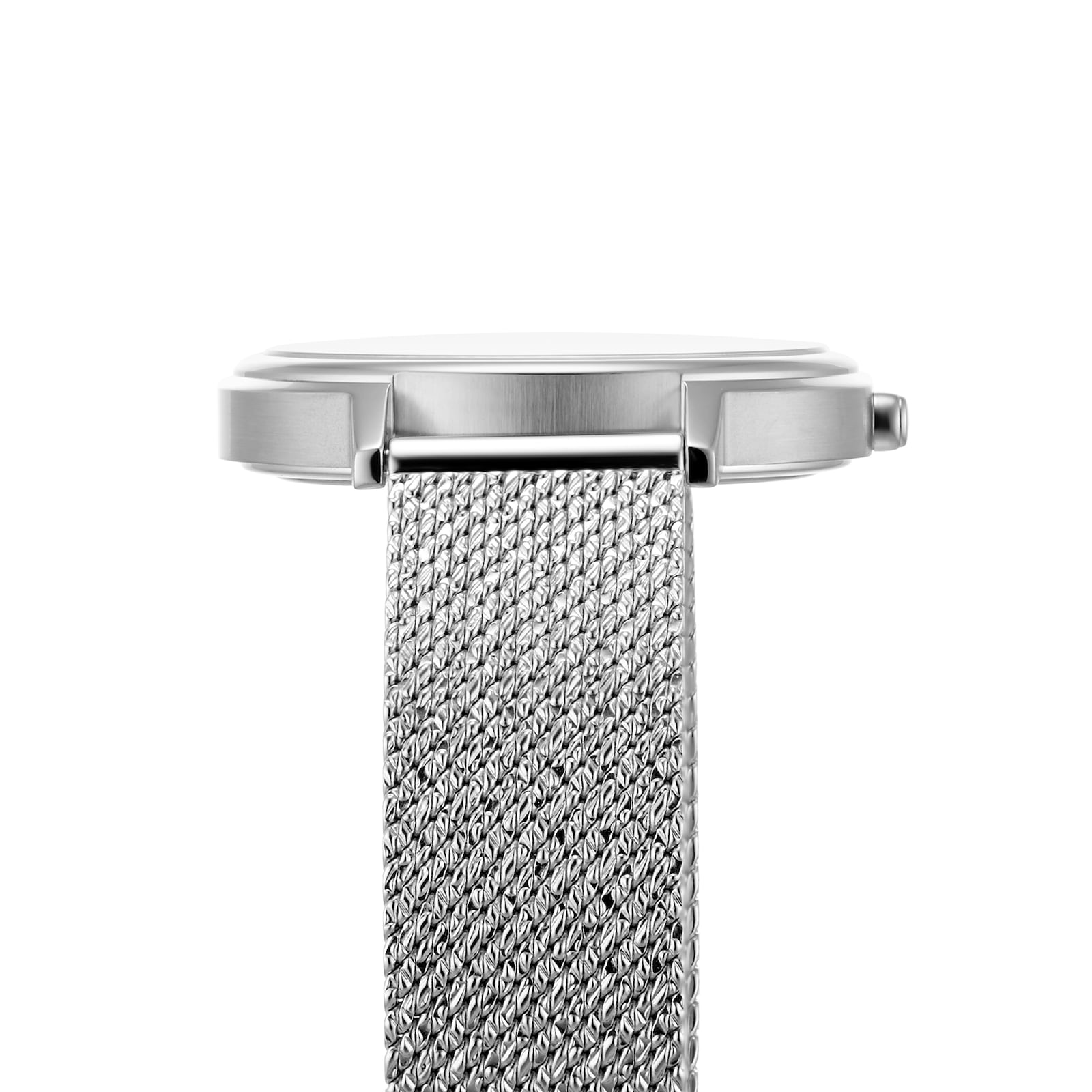 Emporio Armani Silver Tone Mesh Ladies Watch AR11128 | Goldsmiths