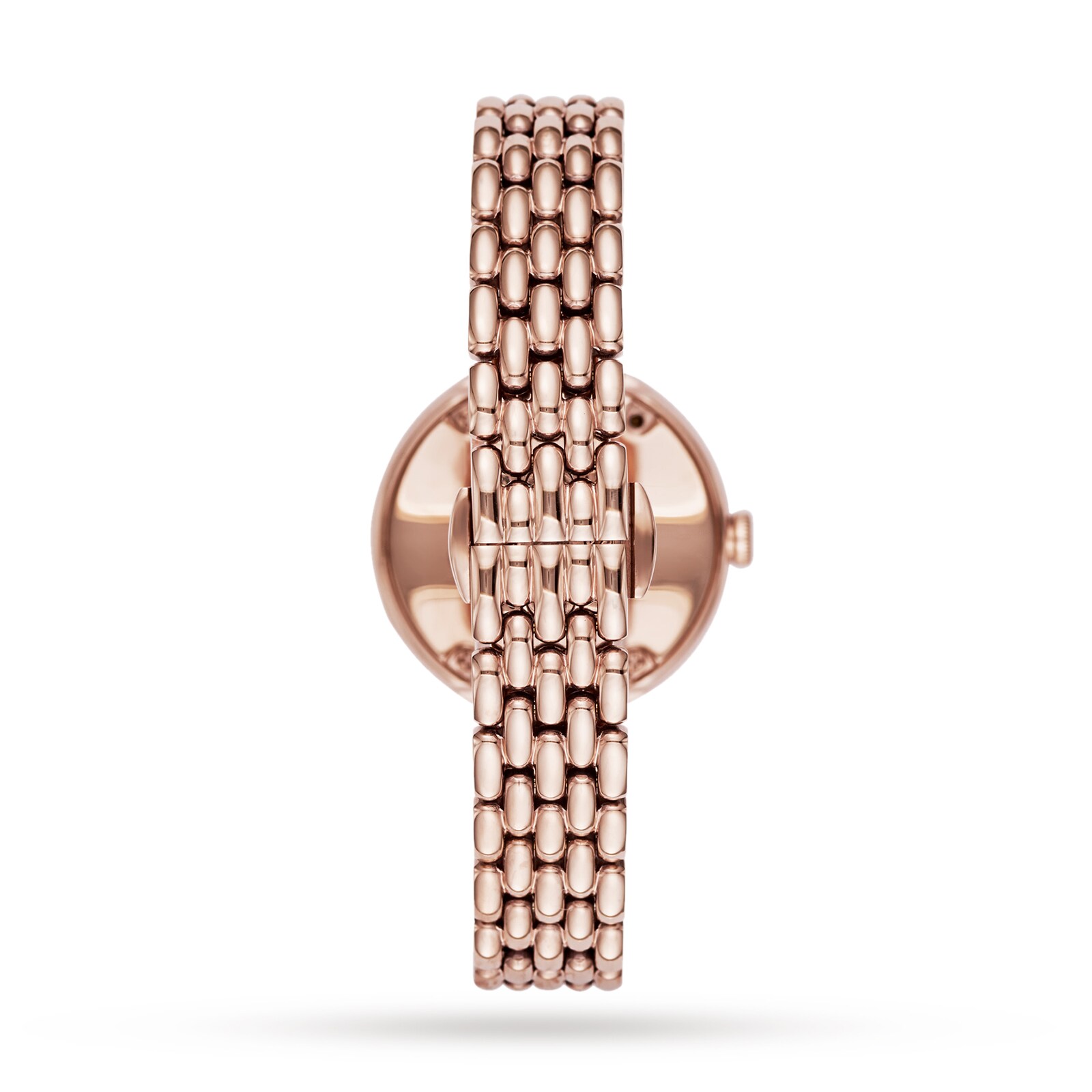 Emporio Armani Ladies Crystal Bracelet Strap Watch, Rose Gold/Mother of ...