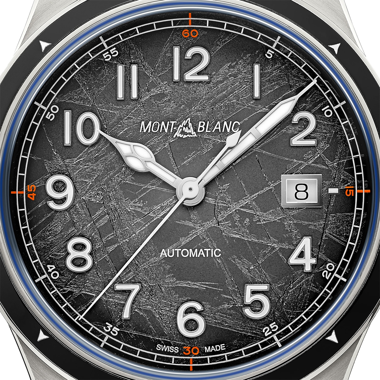 Montblanc 1858 Automatic Date 0 Oxygen The 8000 41mm Mens Watch 130984 ...