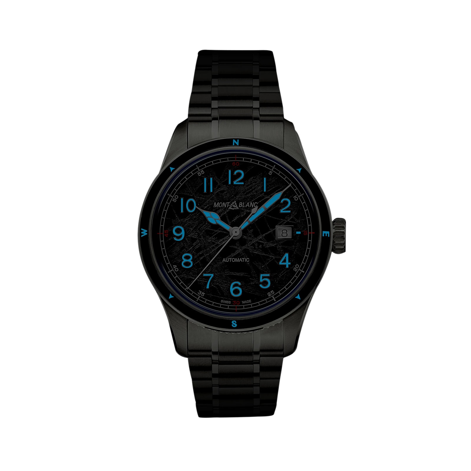 Montblanc 1858 Automatic Date 0 Oxygen The 8000 41mm Mens Watch 130984 ...