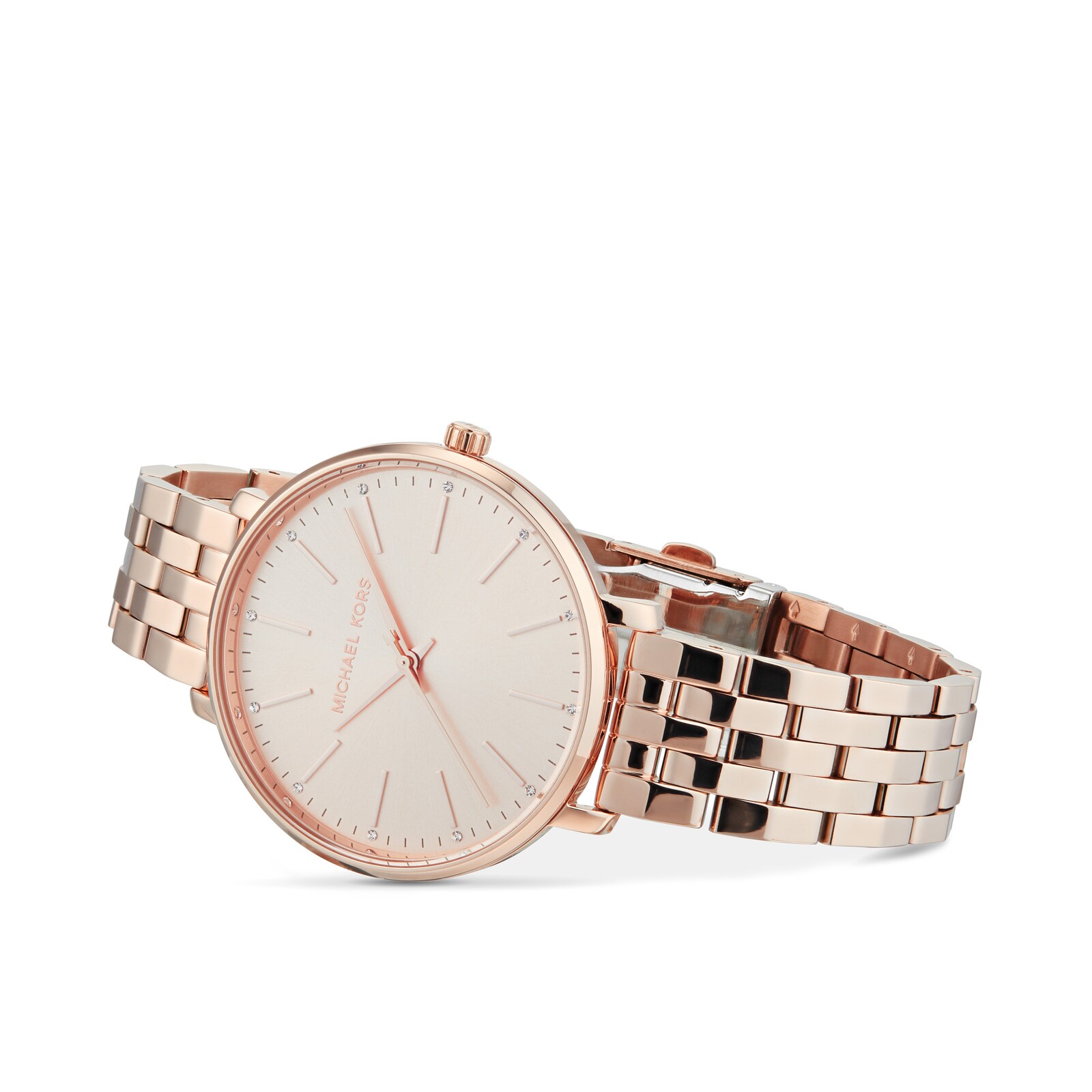 Michael Kors Pyper Rose Gold Tone Dial Ladies Watch MK3897 | Goldsmiths