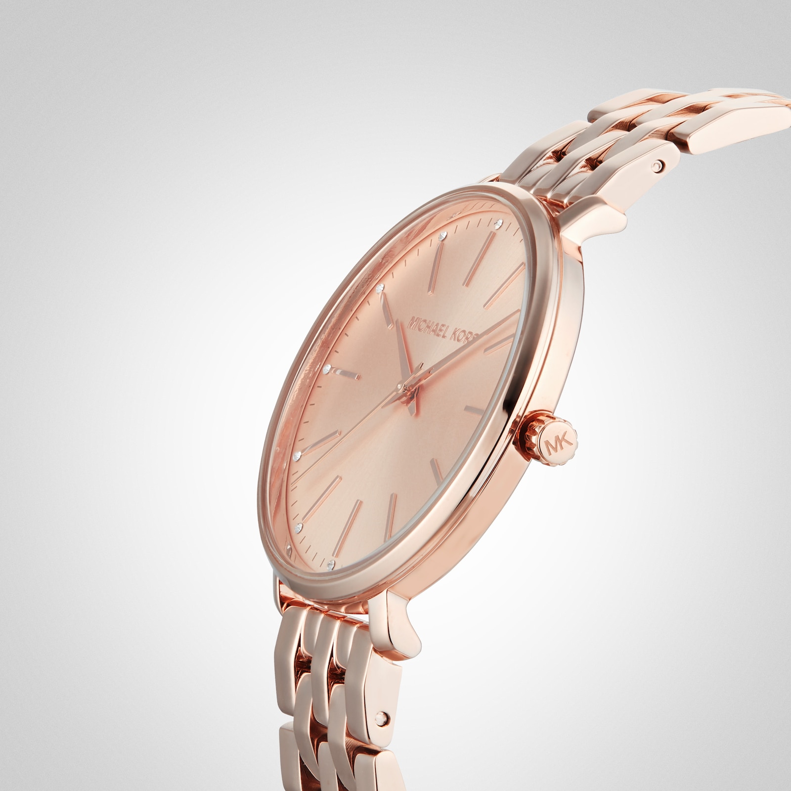 Michael Kors Pyper Rose Gold Tone Dial Ladies Watch MK3897 | Goldsmiths