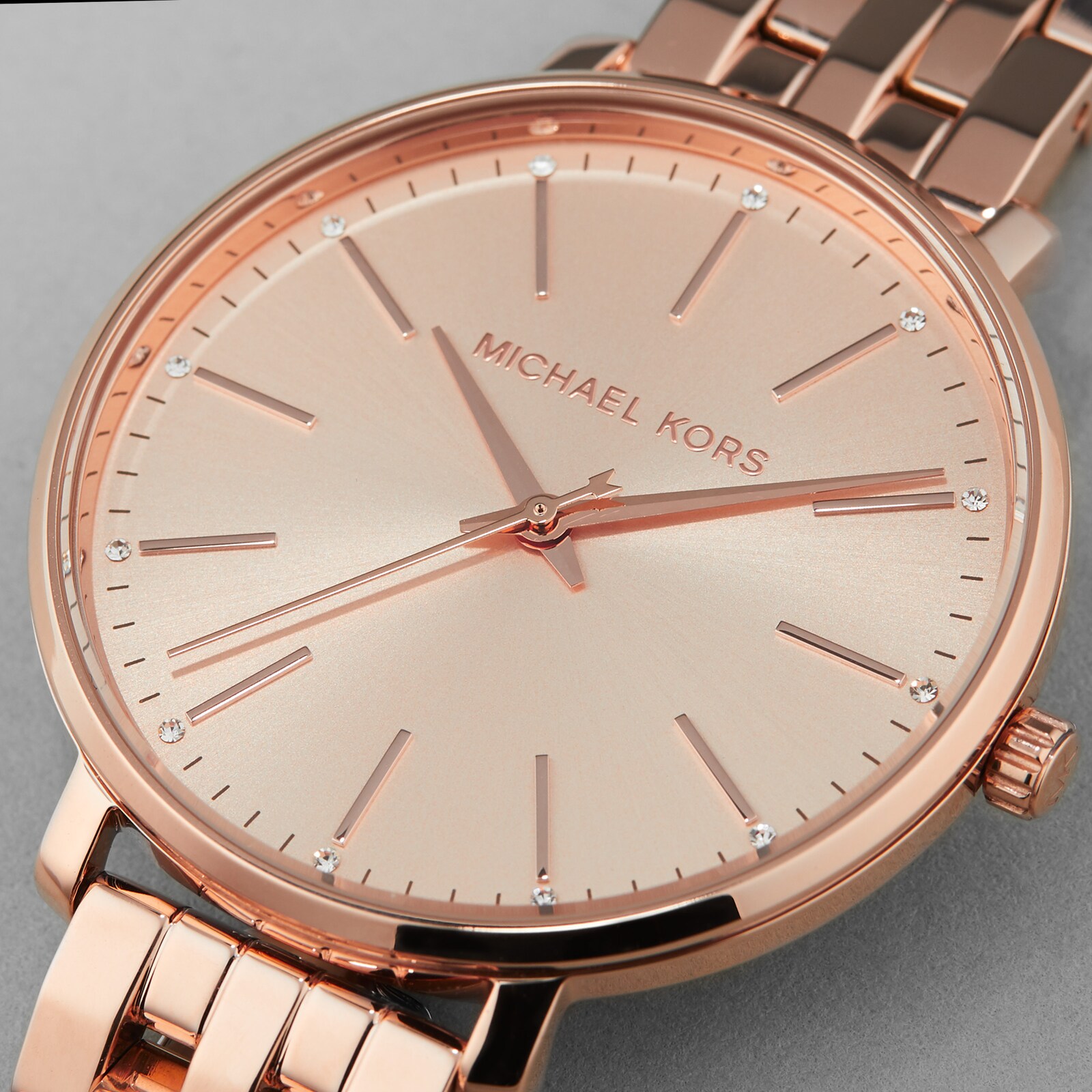 Michael Kors Pyper Rose Gold Tone Dial Ladies Watch MK3897 | Goldsmiths