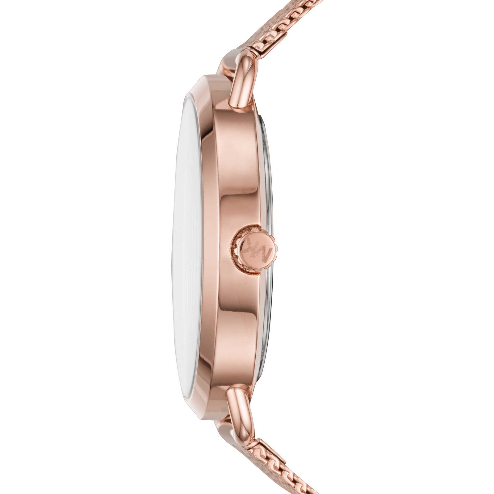 Michael Kors Portia Mesh Rose Gold Tone Ladies Watch MK3845 | Goldsmiths