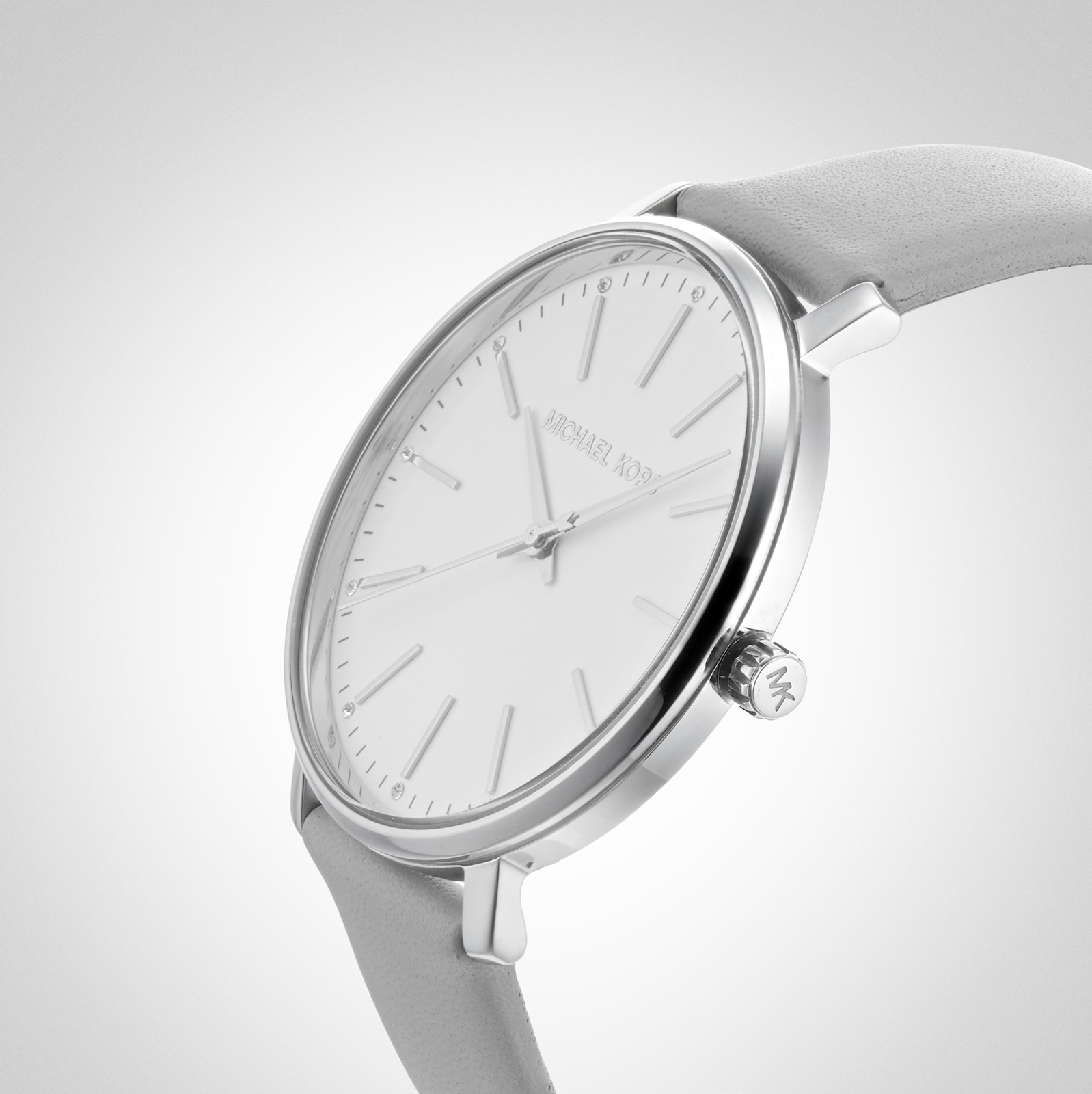 Michael Kors Pyper Grey Leather Ladies Watch MK2797 | Goldsmiths