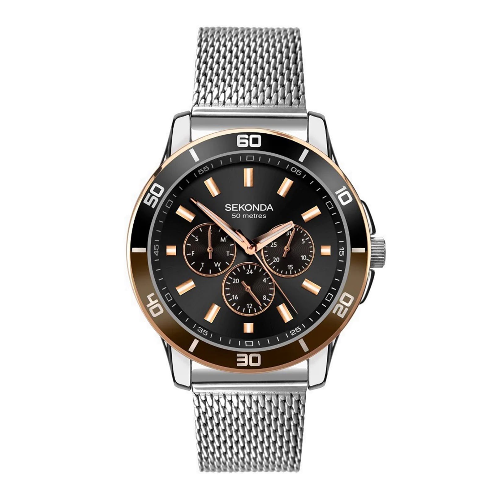Sekonda Midnight 44mm Mens Watch Black 1841 | Goldsmiths