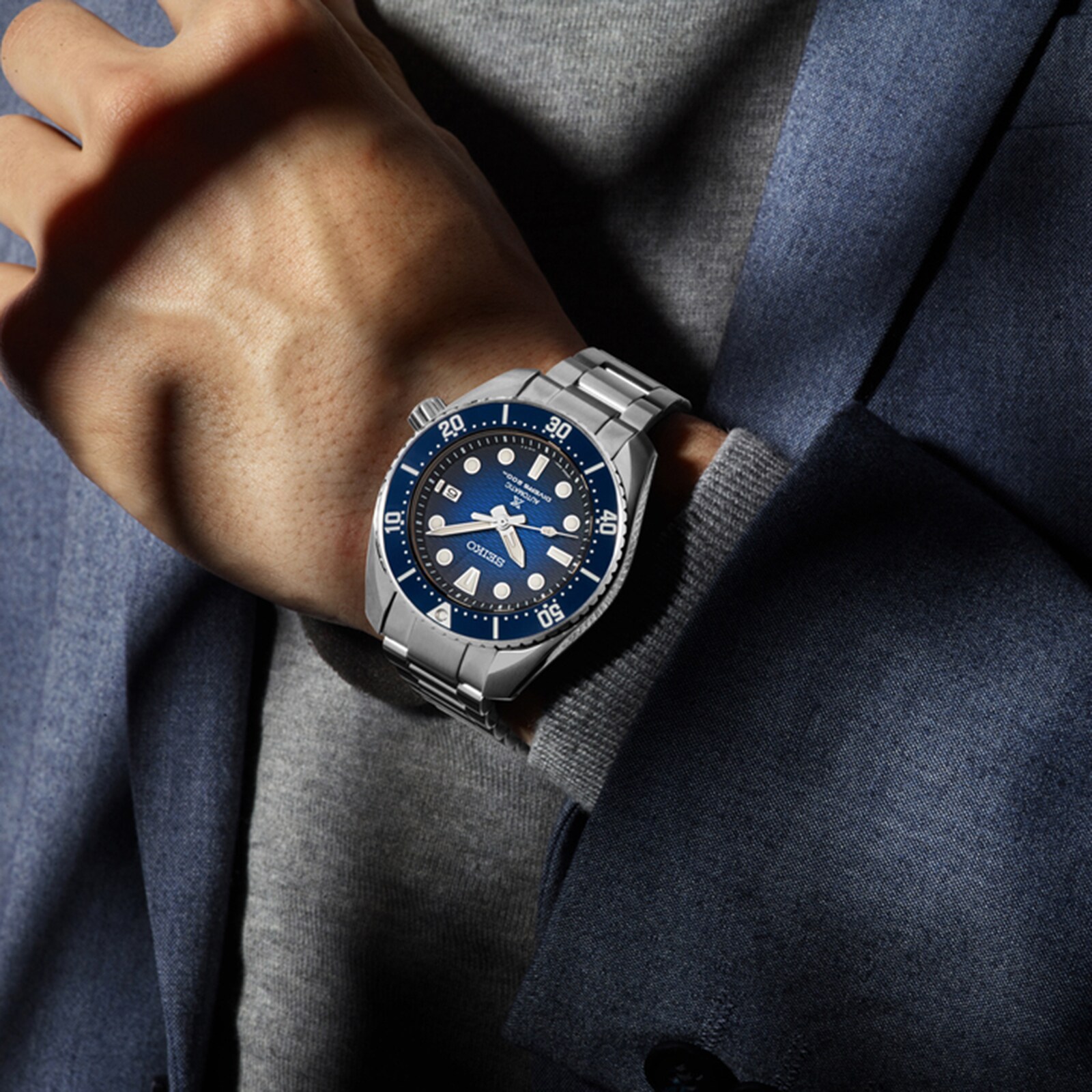 Seiko Prospex King Sumo Blue 'Gradation' Diver 45mm Mens Watch SPB321J1 ...