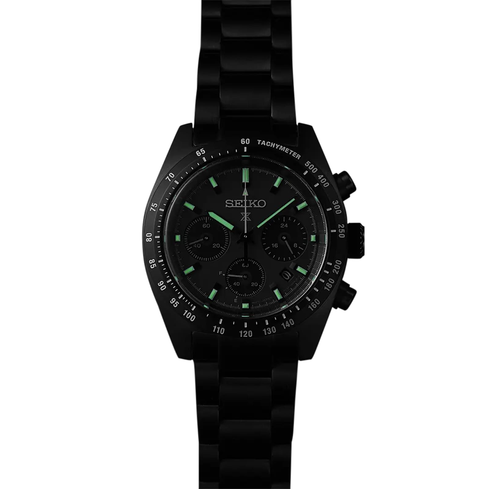 Seiko Prospex Black Series 'Night Speedtimer' Solar Chronograph 39mm ...