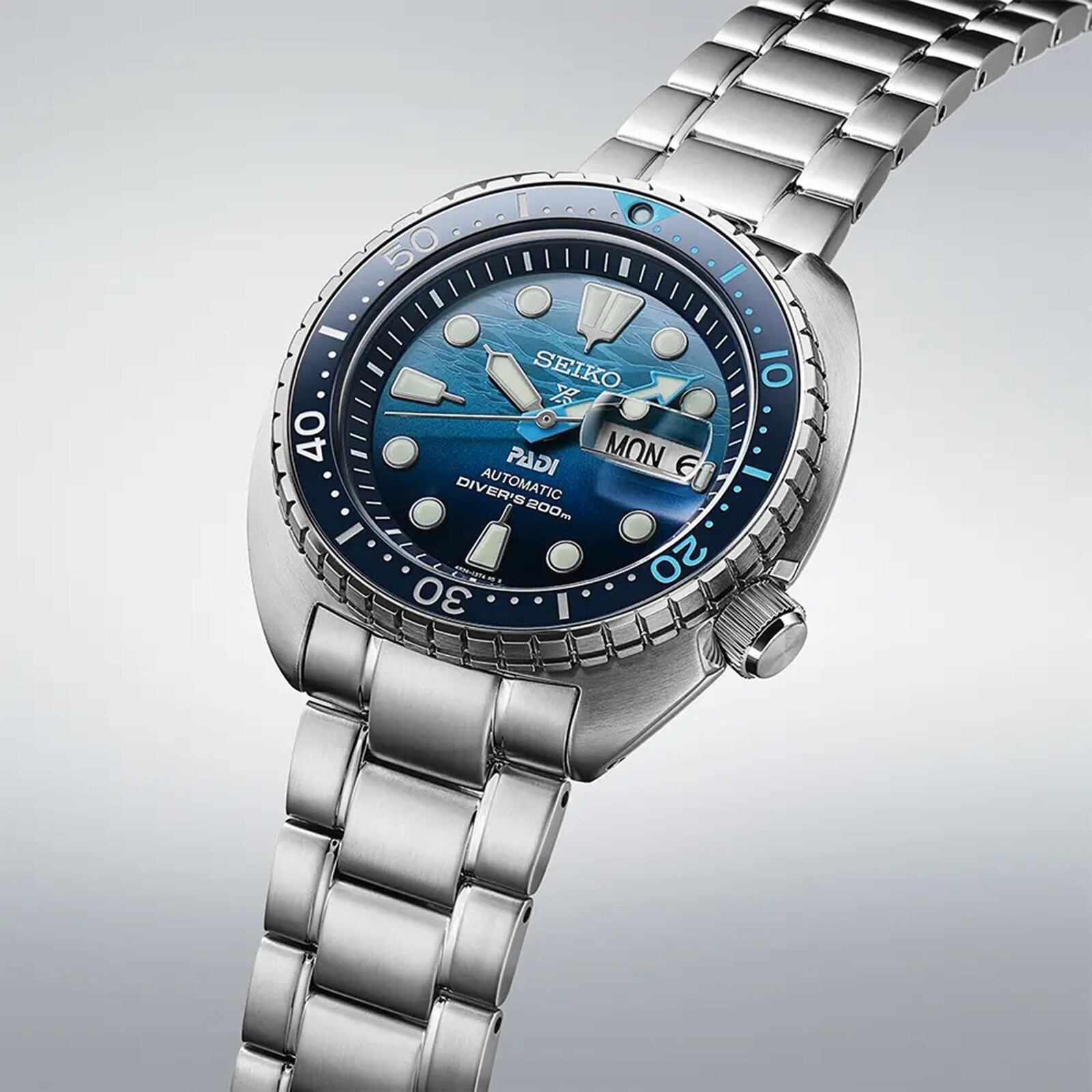 Seiko Prospex Diver's 'Great Blue' Turtle Scuba PADI Special Edition ...