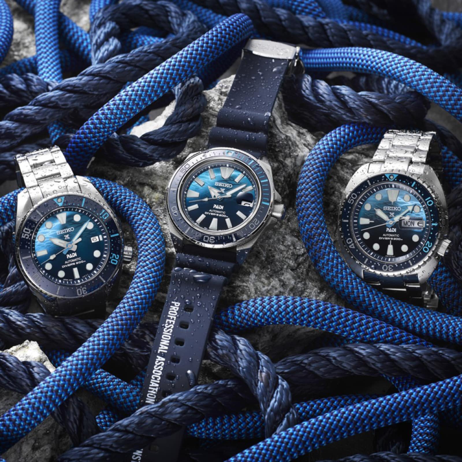 Seiko Prospex Prospex 'Great Blue' Samurai Scuba PADI Special Edition ...